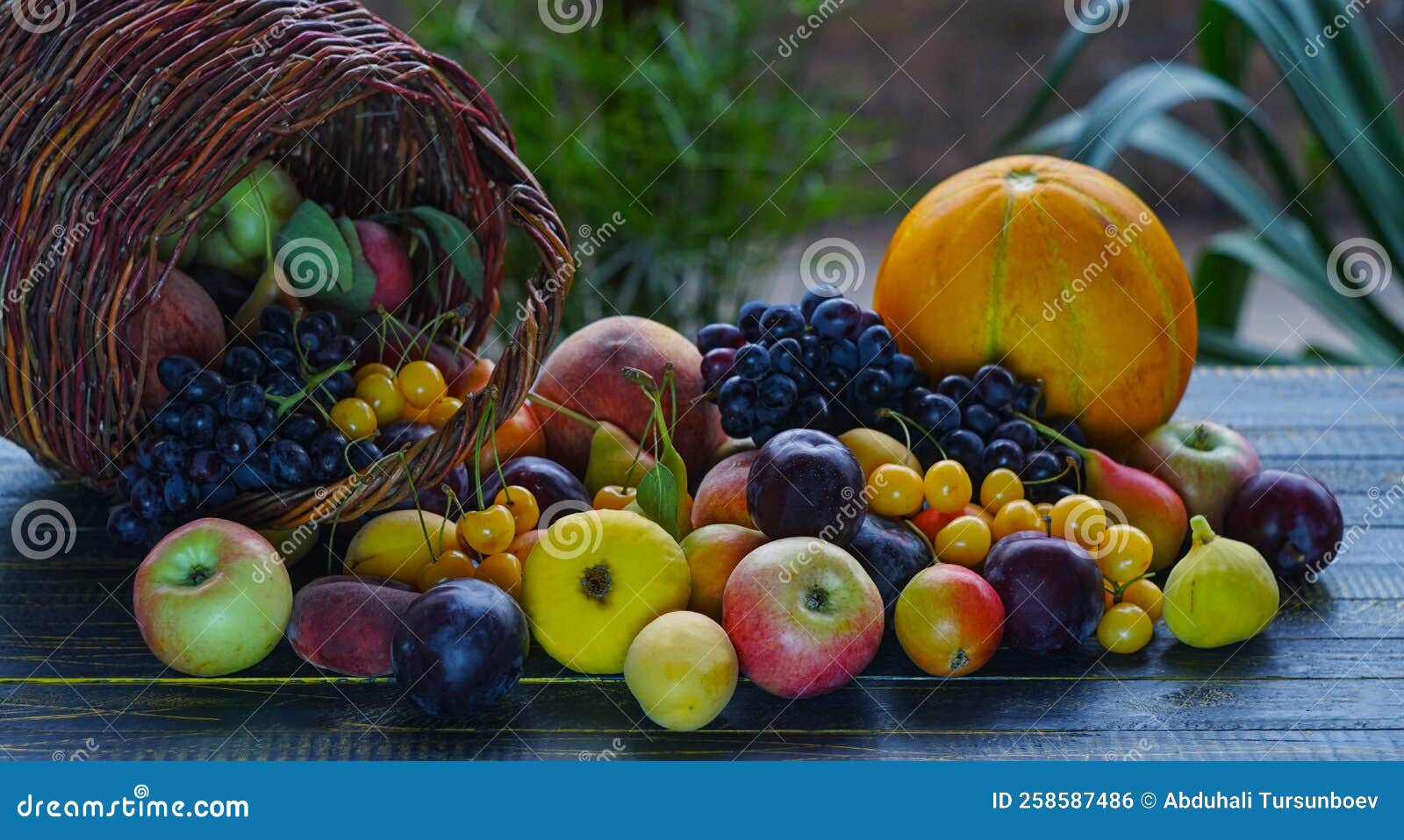Various Fruits on the Table Stock Photo - Image of vegetarian, tomato ...