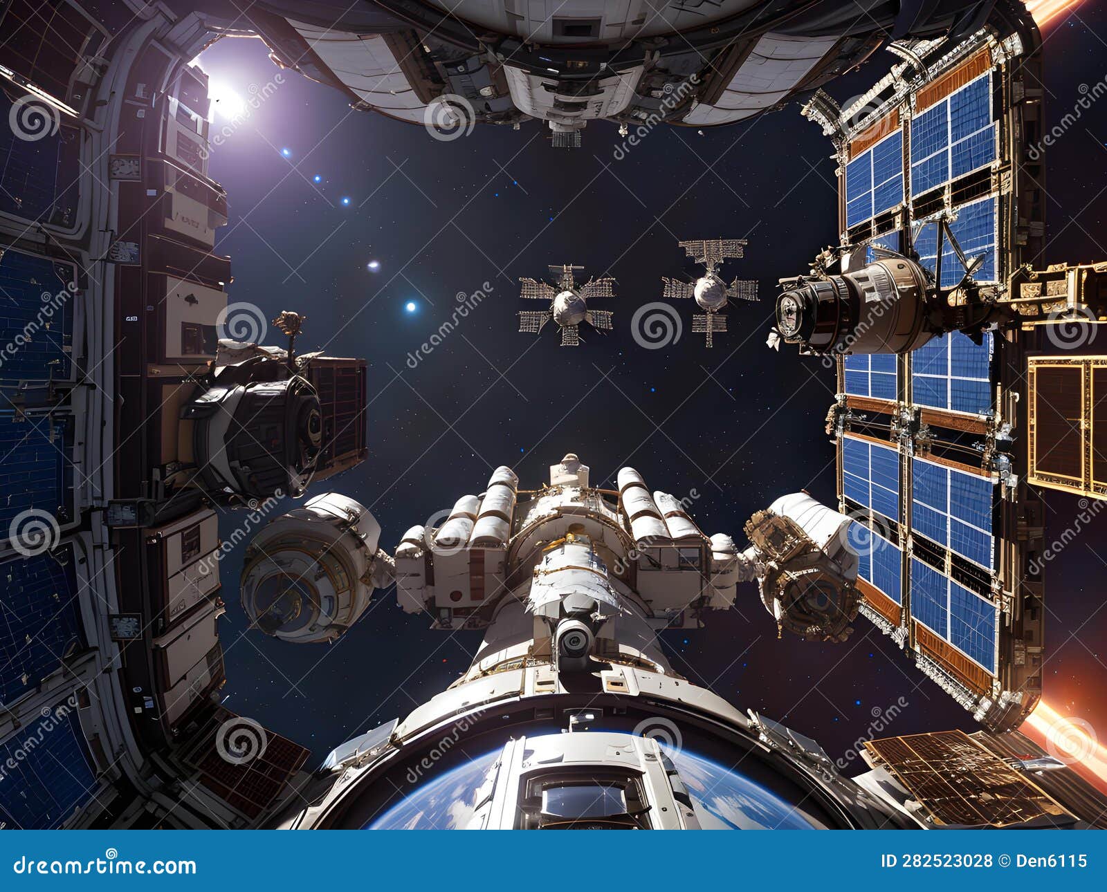 Various Future International Space Station Stock Illustration ...