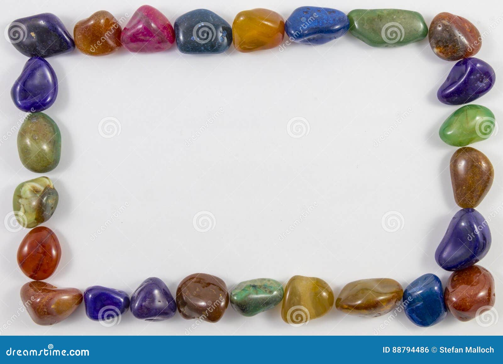 Various Gems and Crystals Rectangle Stock Photo - Image of beautiful ...