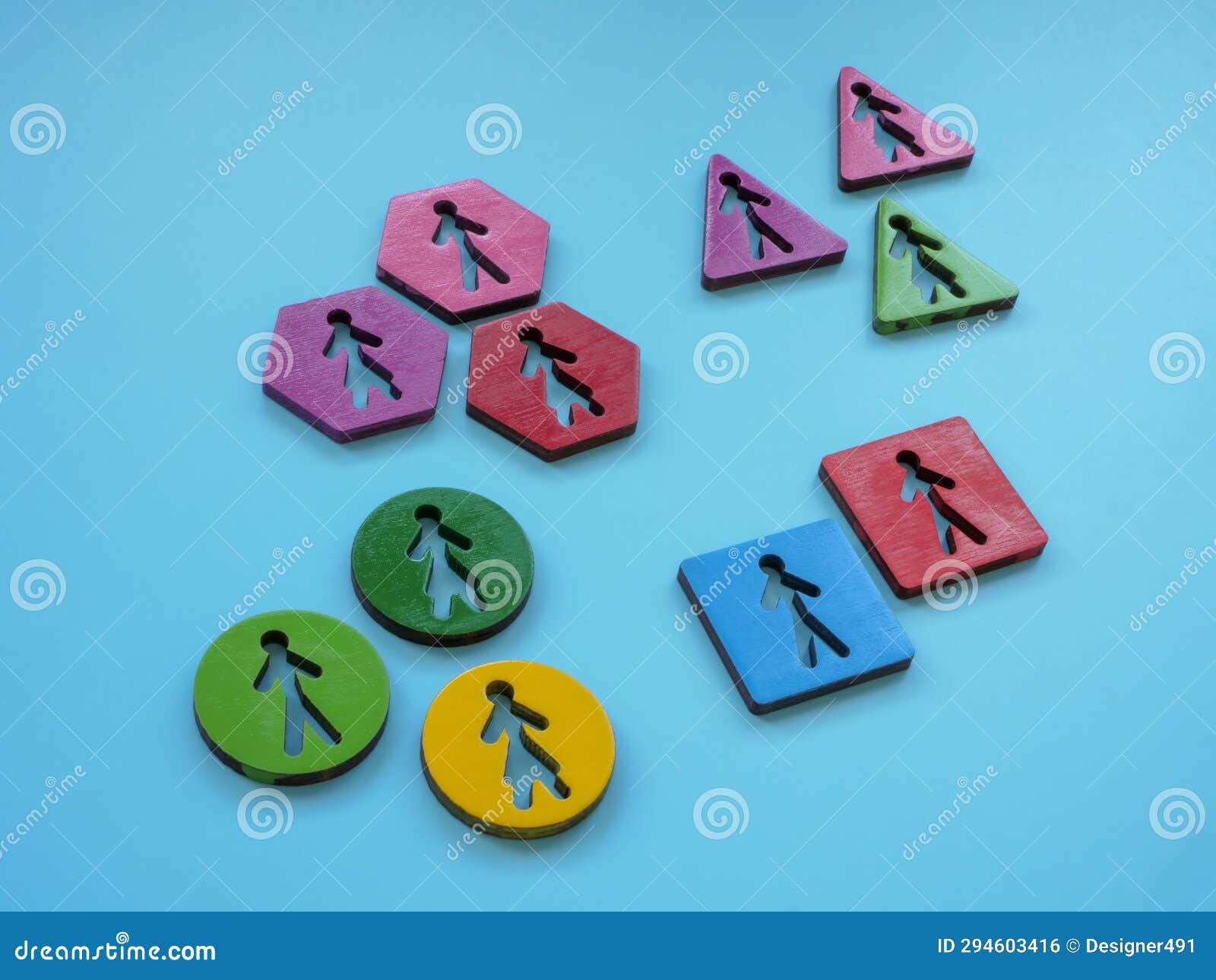 Various Geometric Shapes As Symbol Market Segmentation and Target ...
