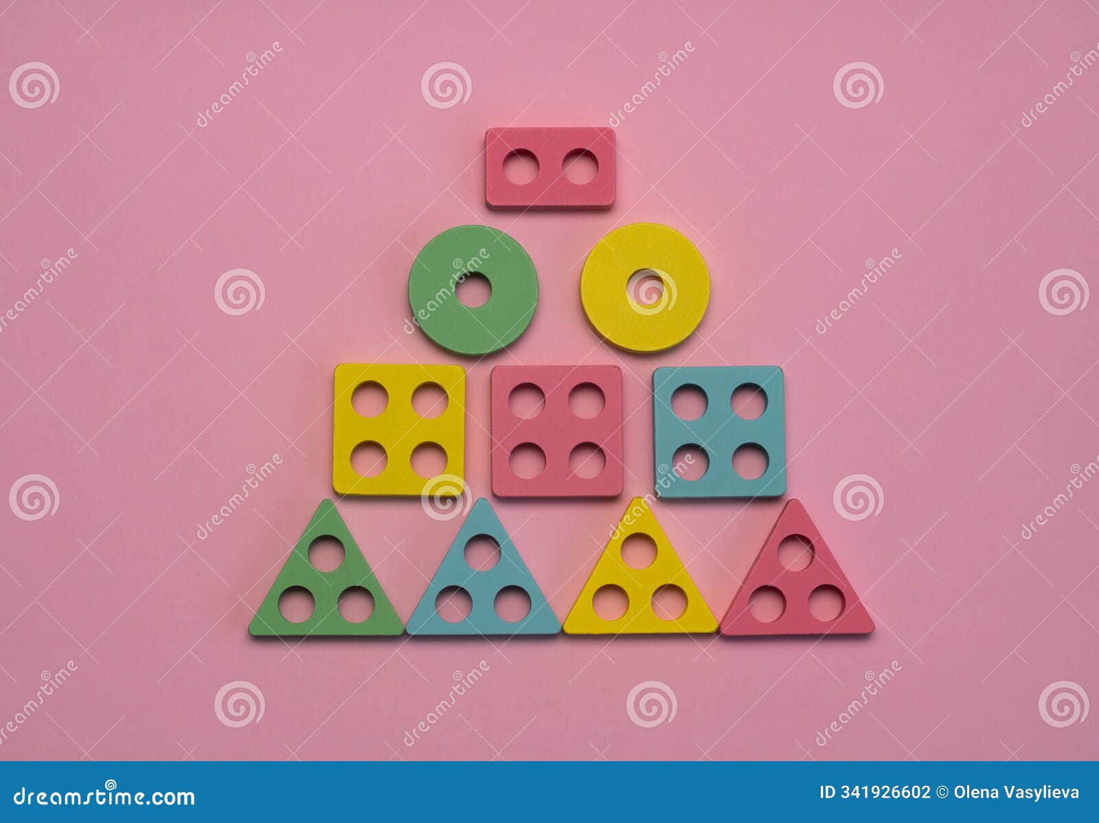 Various Geometric Shapes of Circles, Triangles, Squares are Formed in ...