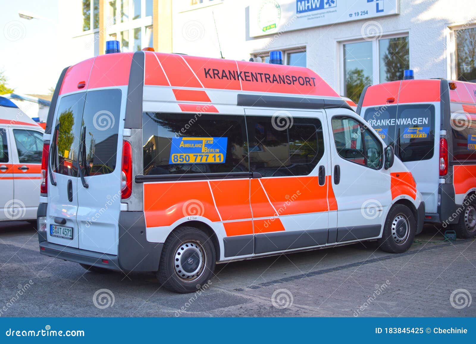 Various German Ambulances Ready for Use Editorial Image - Image of ...
