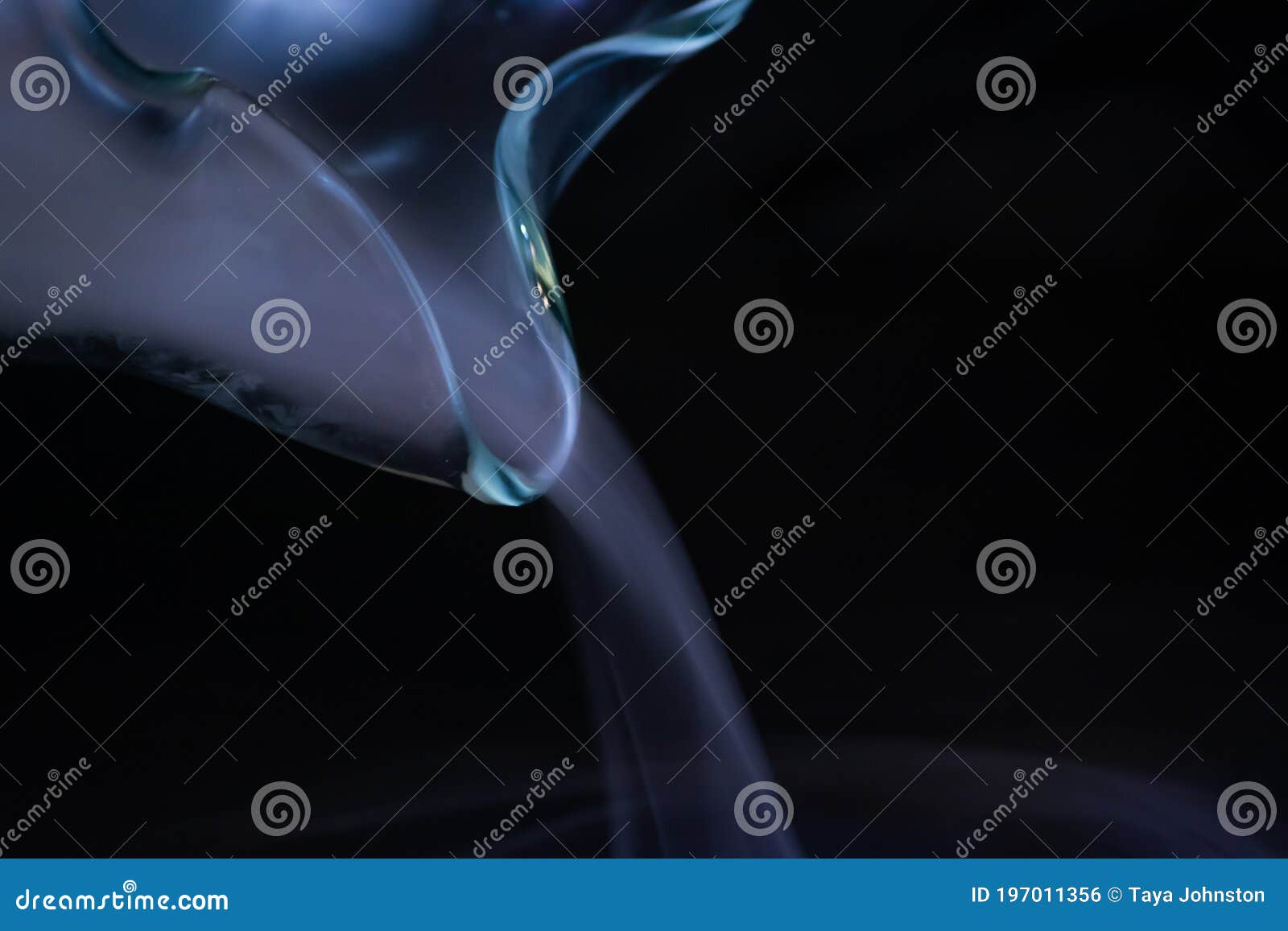 Various Glasses and Dishes with Water and Dry Ice Stock Photo - Image ...