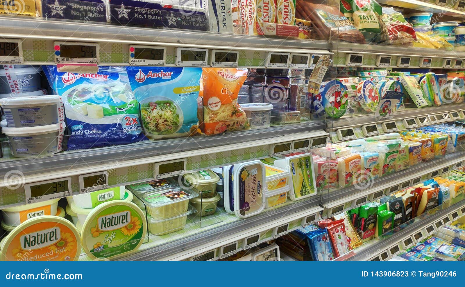 Various Goods on Display at a Grocery Store in Singapore Editorial ...