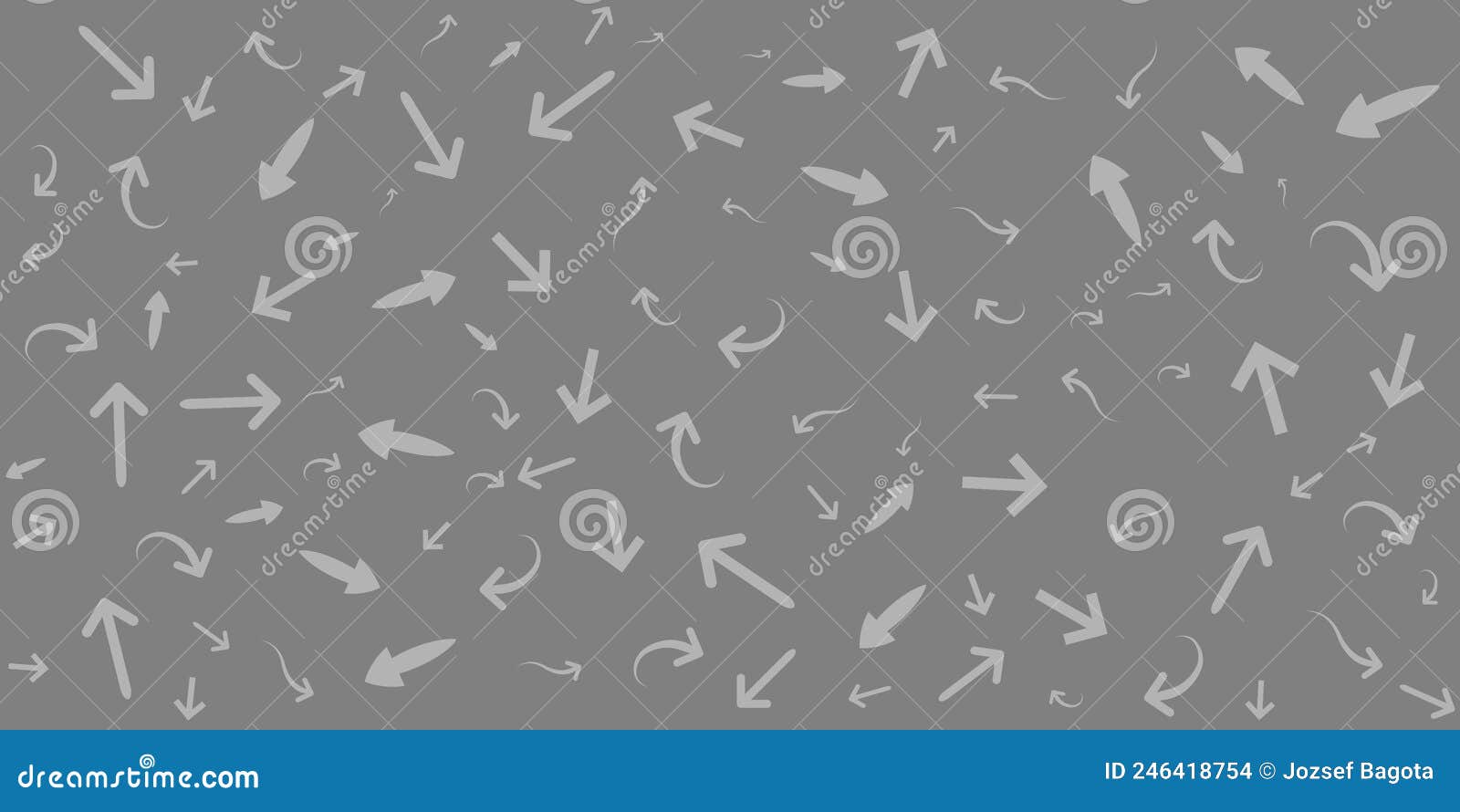 Various Grey Arrow Symbols - Pattern of Various Sizes, Shapes and ...
