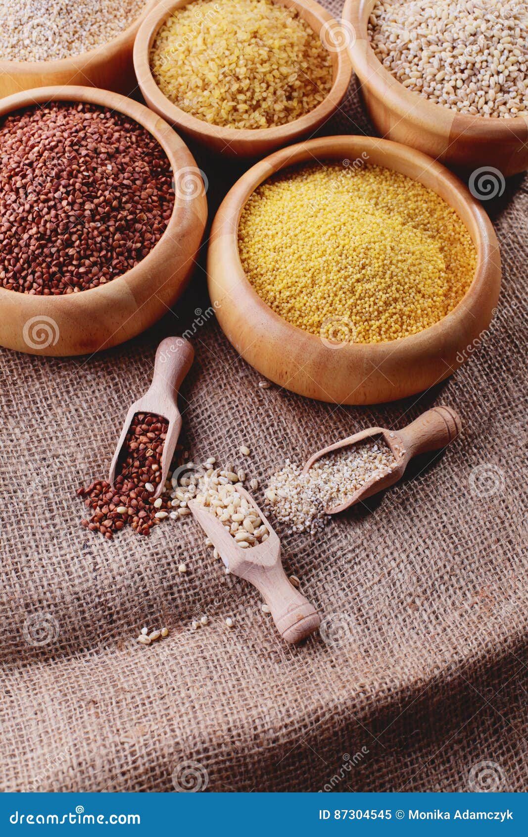 Various groats stock image. Image of cereal, seeds, group - 87304545