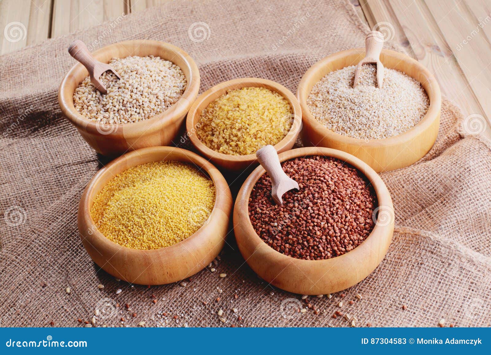 Various groats stock image. Image of healthy, groat, millet - 87304583