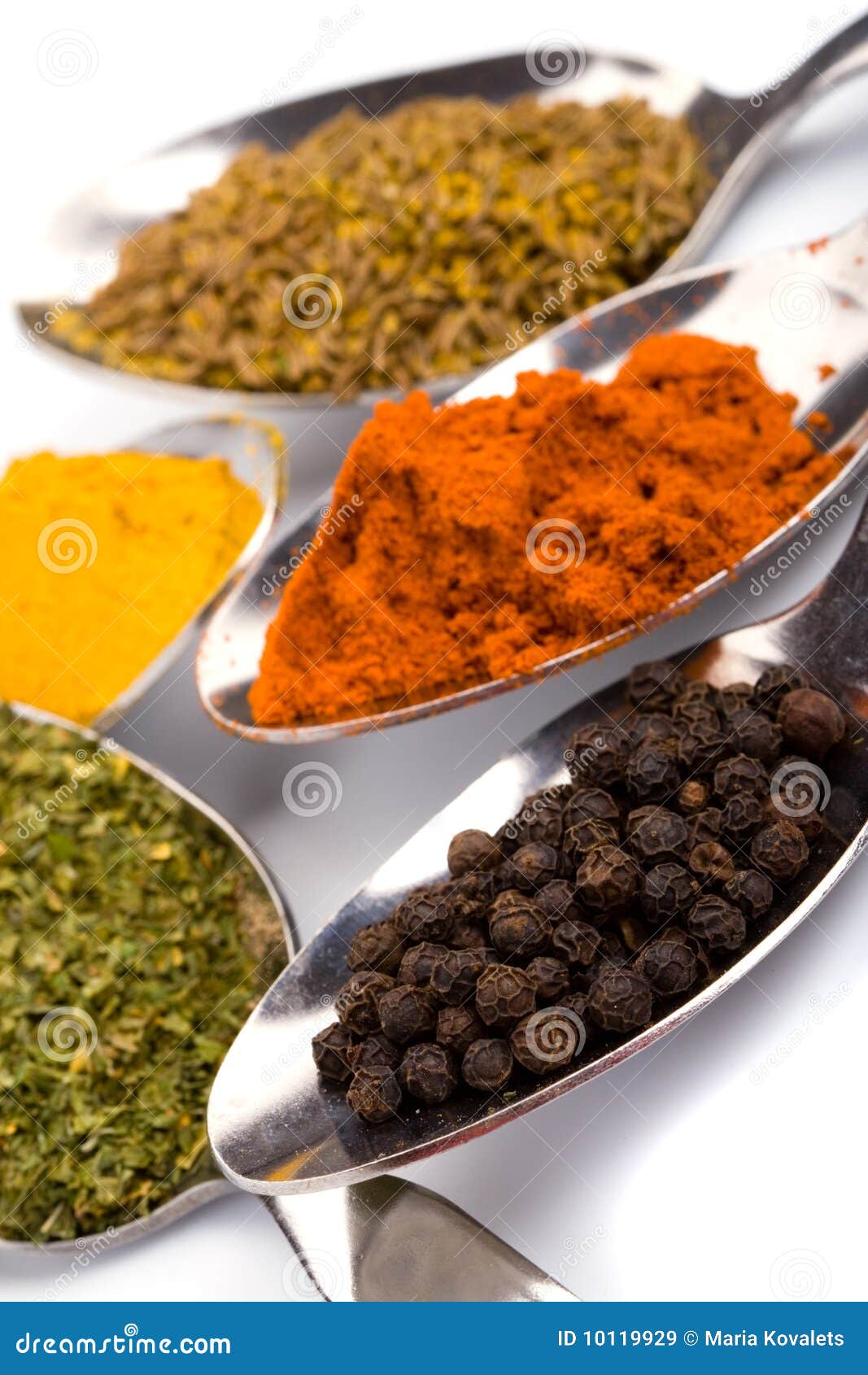 Various ground spices stock image. Image of black, cooking - 10119929