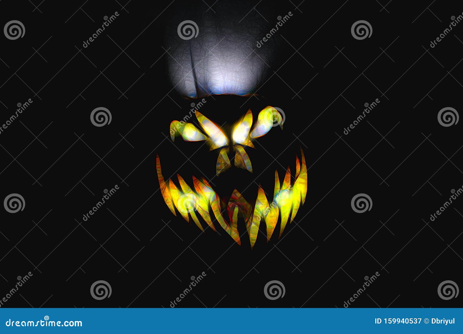 Various Halloween Illustrations Depicting Different Aspect of ...