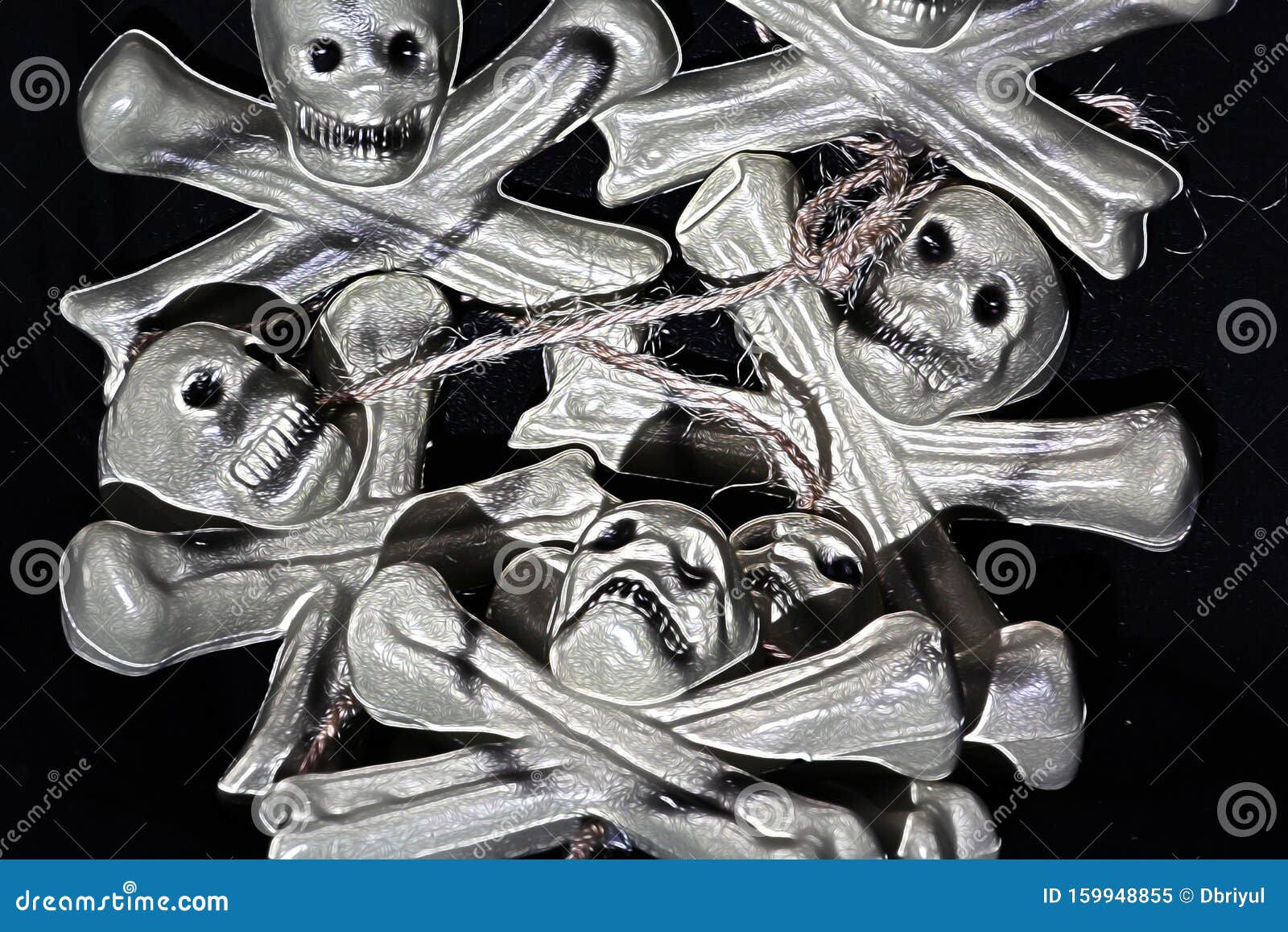 Various Halloween Illustrations Depicting Different Aspect of ...