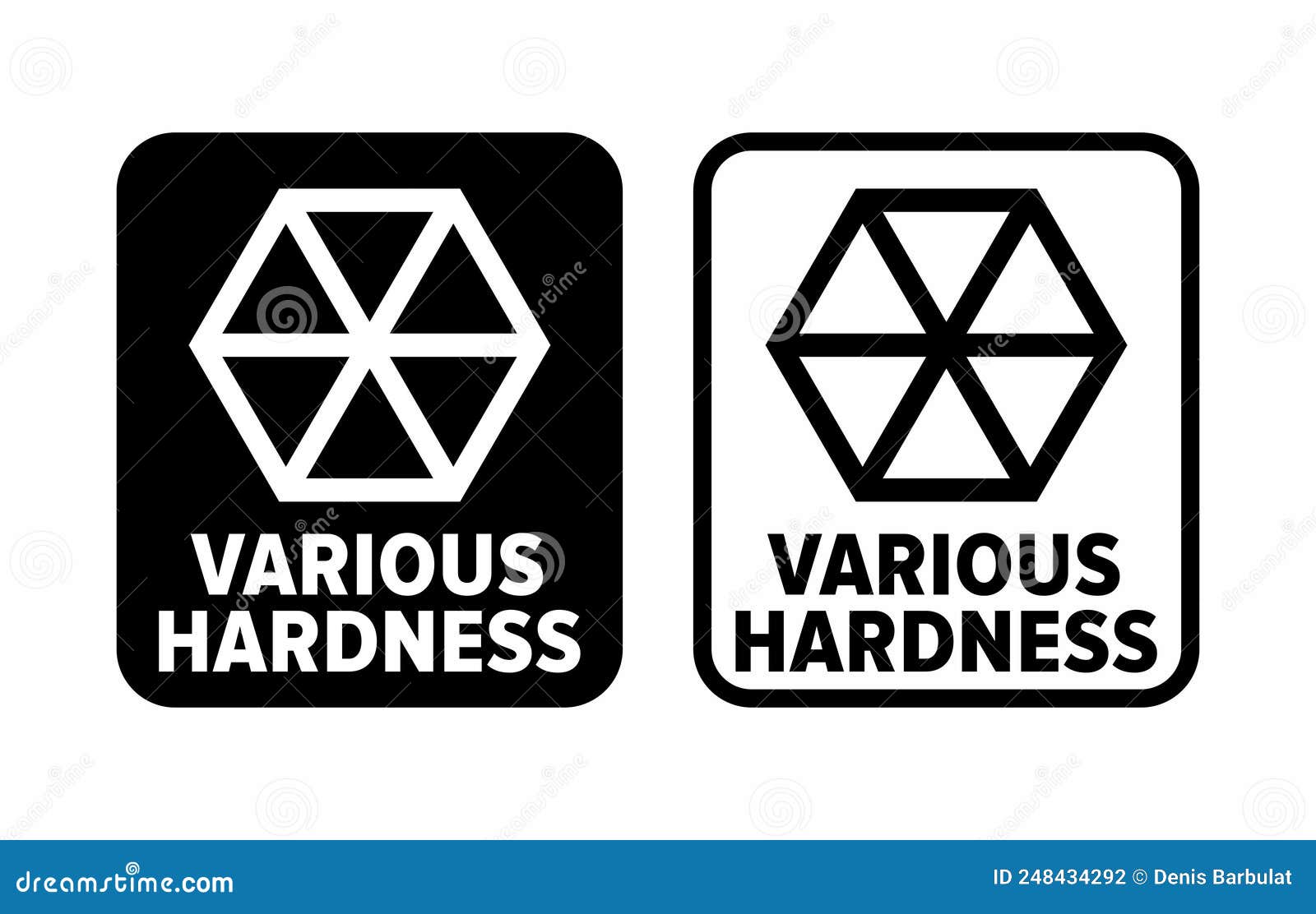Various Hardness Vector Information Sign Stock Vector - Illustration of ...