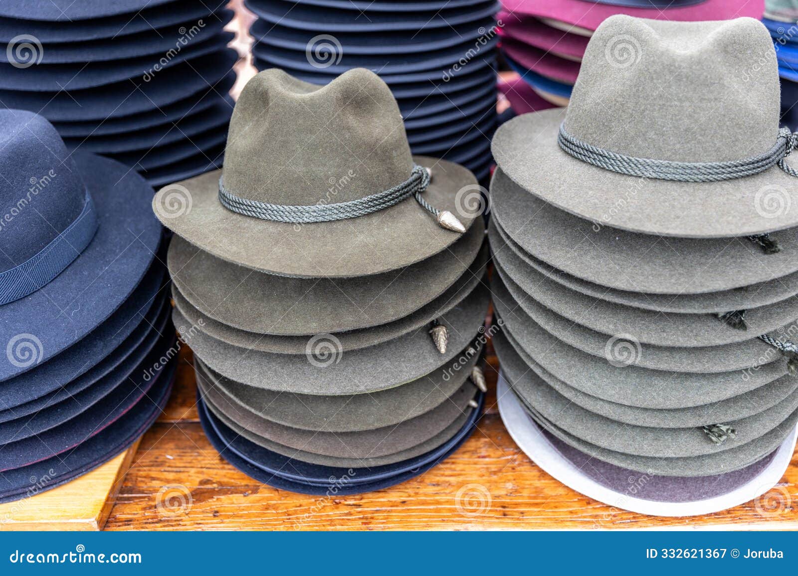 Various Hat in Assortment Pile Stock Image - Image of fashion ...