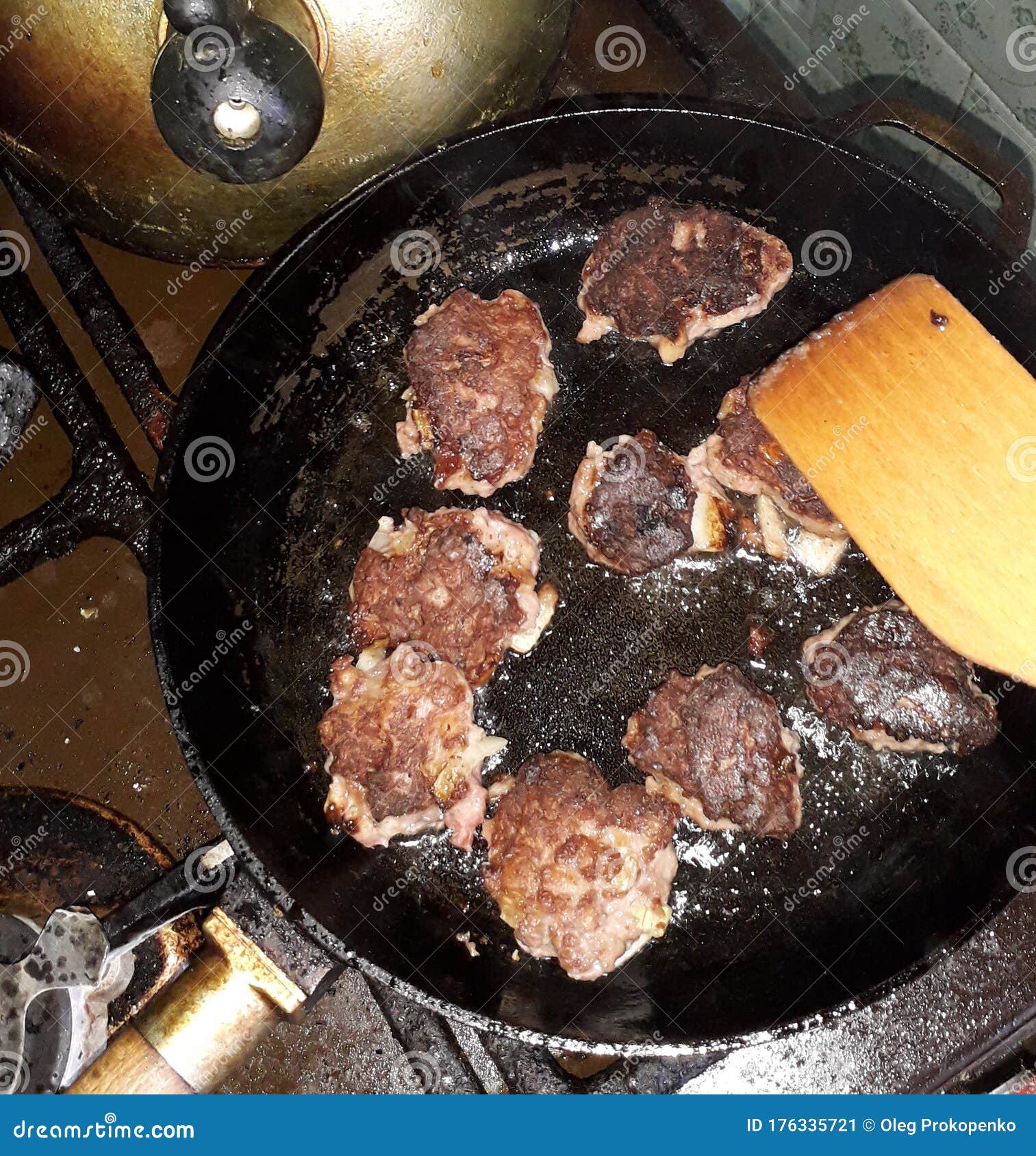 Various Homemade Cooked Food in the Kitchen Stock Image - Image of ...