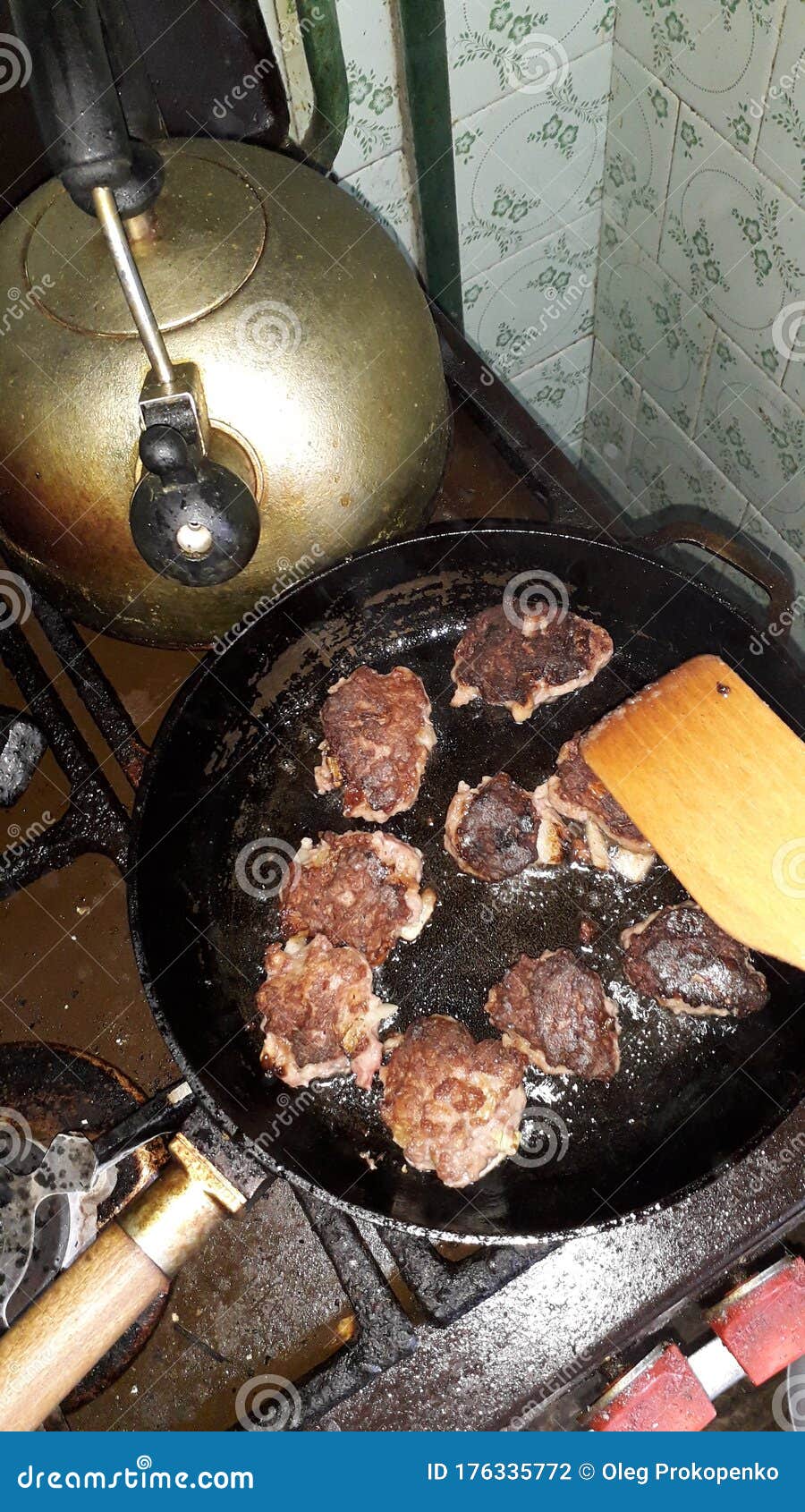 Various Homemade Cooked Food in the Kitchen Stock Photo - Image of ...