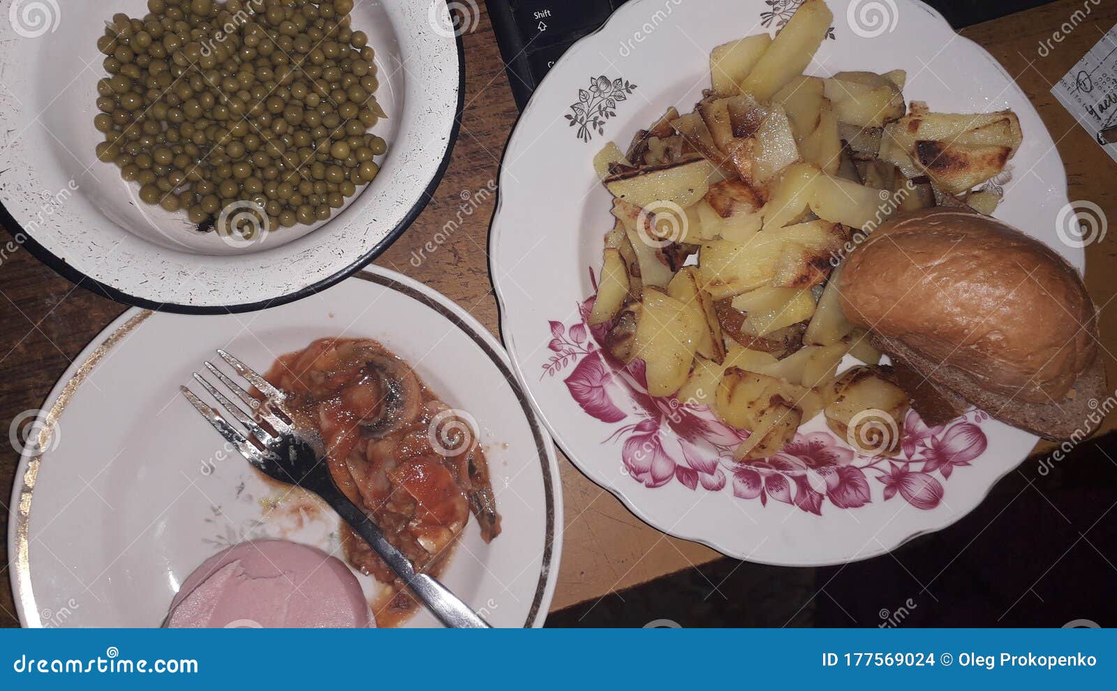 Various Homemade Cooked Food in the Kitchen Stock Photo - Image of food ...