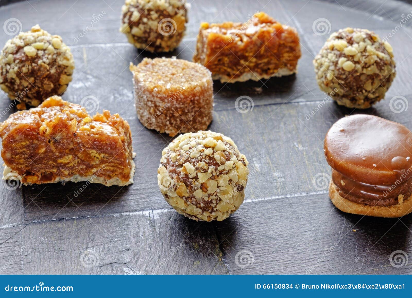 Various Homemade Sweets of Different Shapes Landscape Side Crop Stock ...