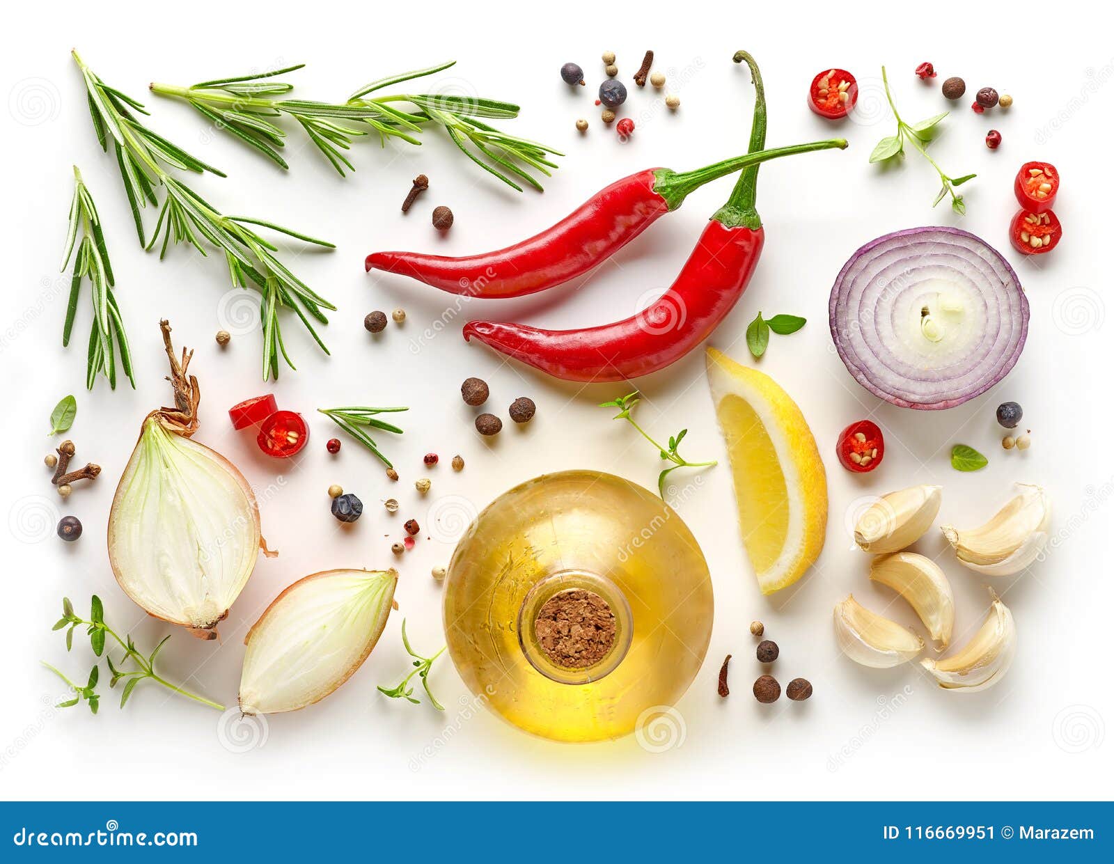 Various Ingredients for Making Marinade Stock Image - Image of onion ...