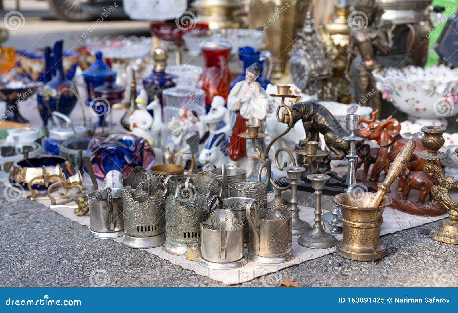 Various Items for Sale at the Fair Stock Image - Image of christmas ...