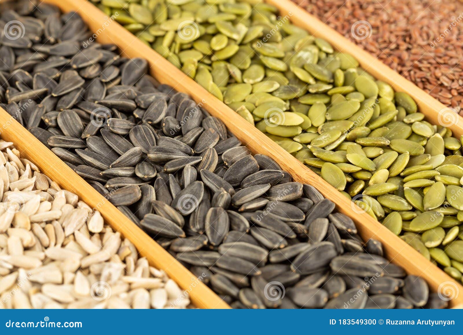 Various kind of seeds stock photo. Image of kind, flax - 183549300