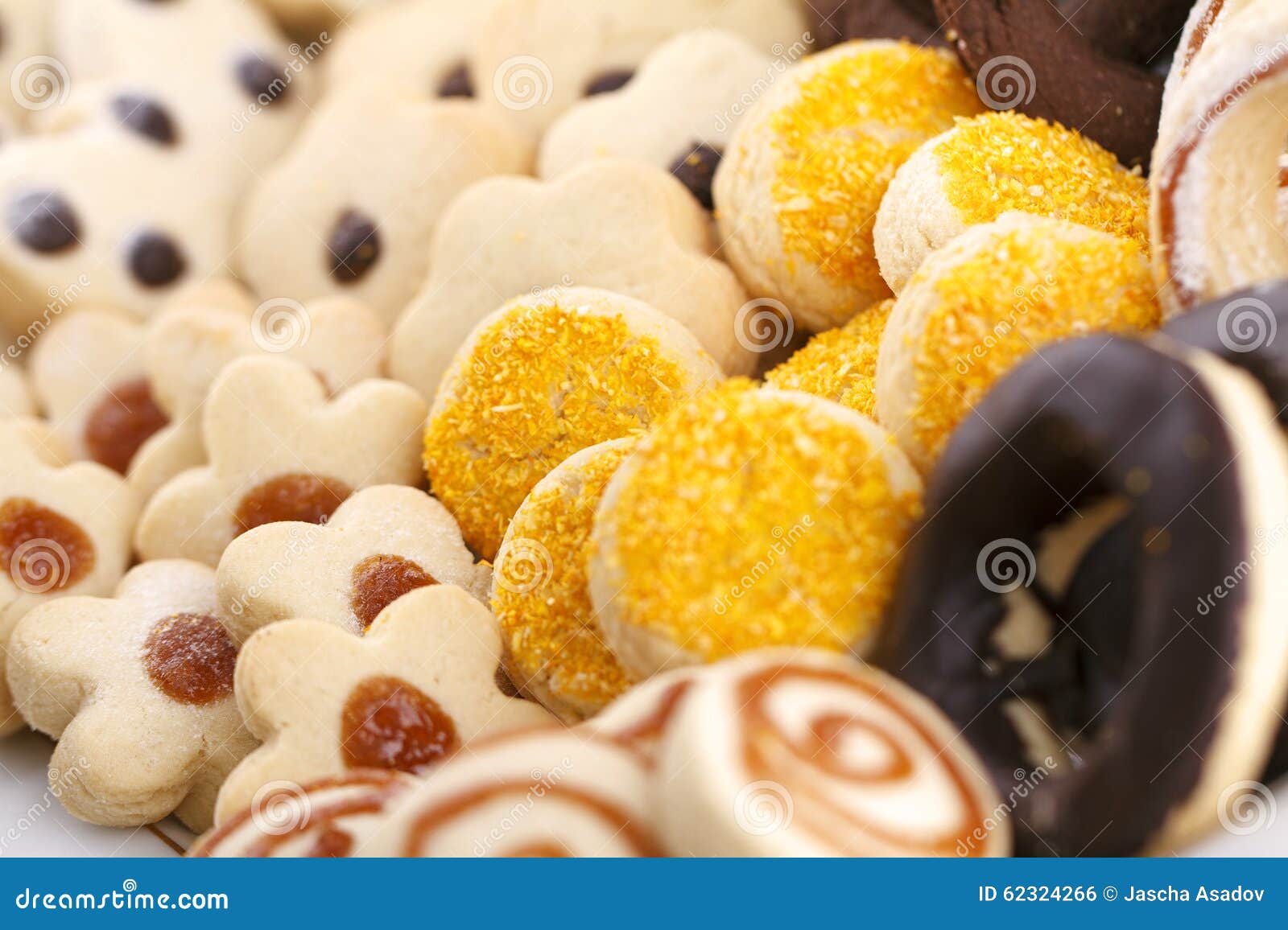 Various Kinds of Cookies stock photo. Image of chocolate - 62324266