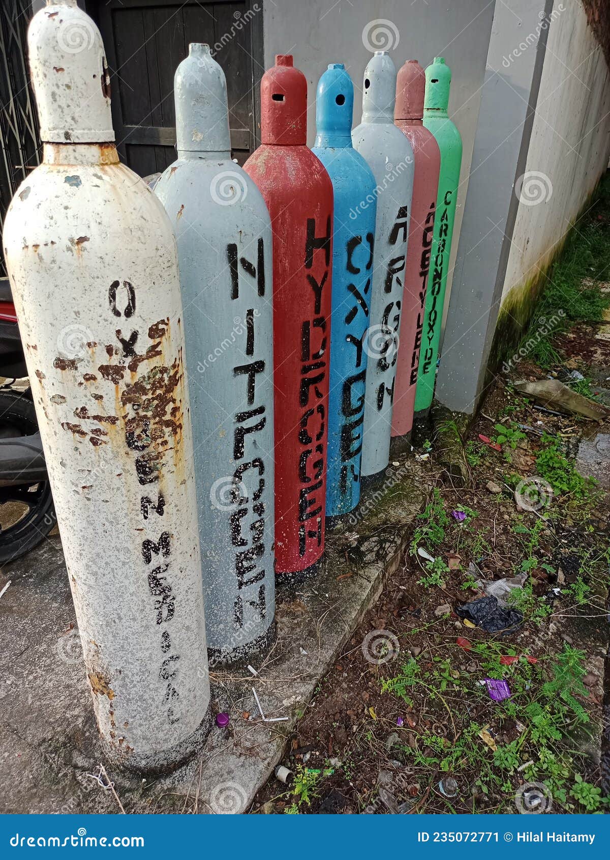 Various Kinds of Decorative Tubes with Various Colors. As an Example ...