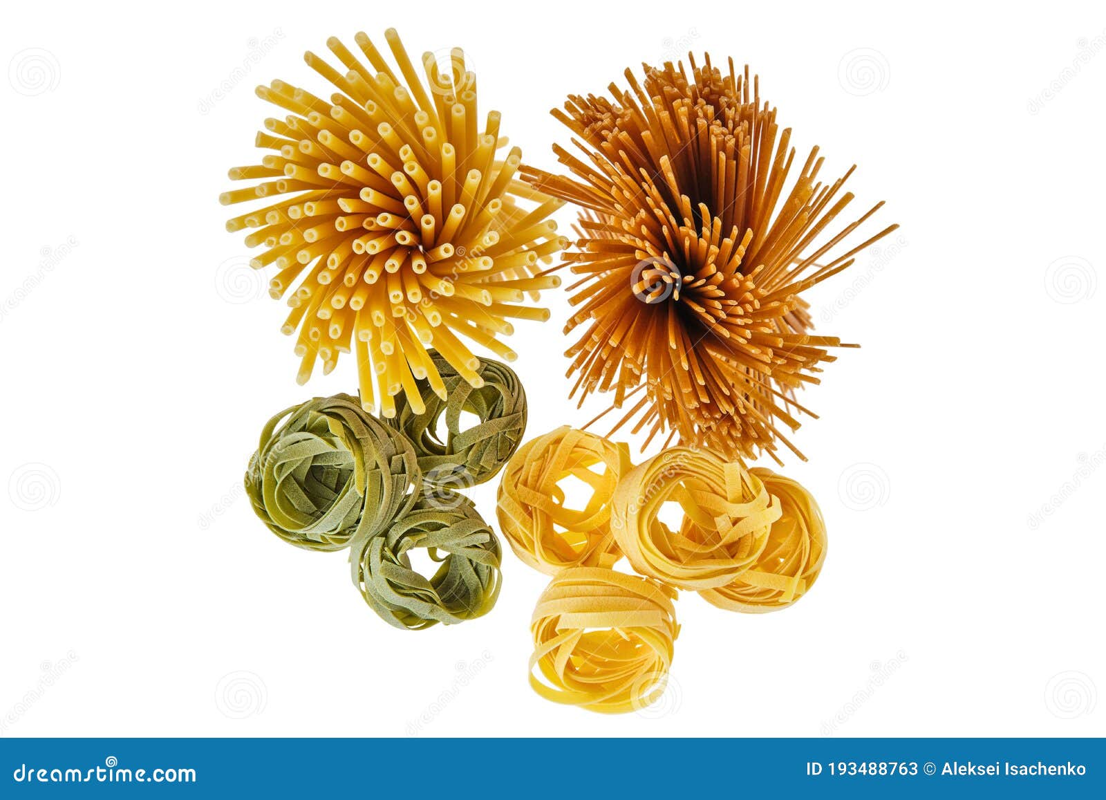 Bundle Of Bigoli - Extruded Pasta In The Form Of A Long And Thick ...