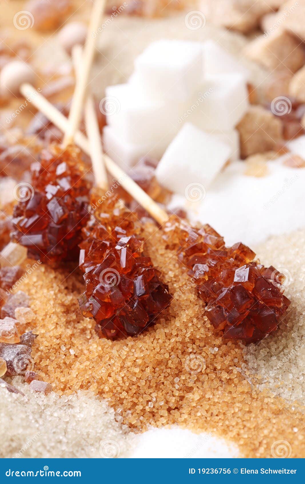 Various kinds of sugar stock photo. Image of stick, close - 19236756
