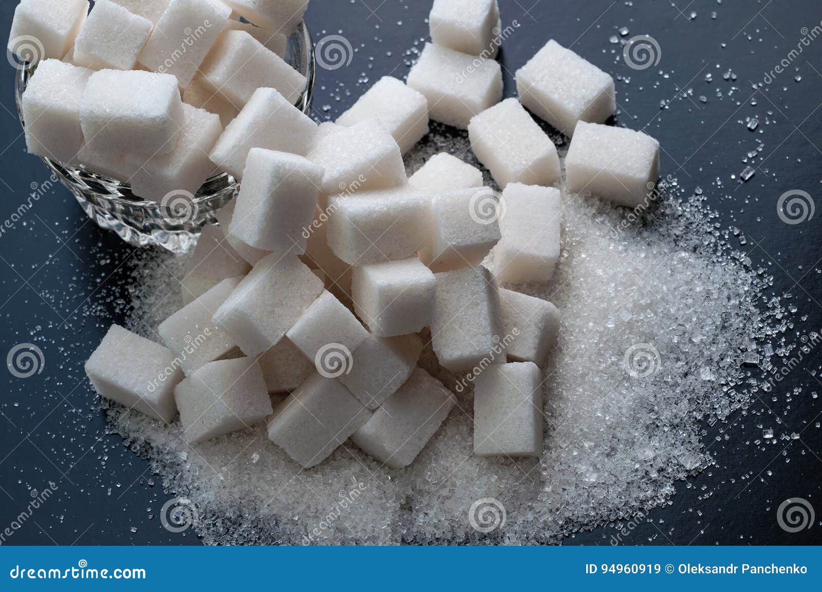 Various Kinds of Sugar. Top View, Closeup Stock Image - Image of coffee ...