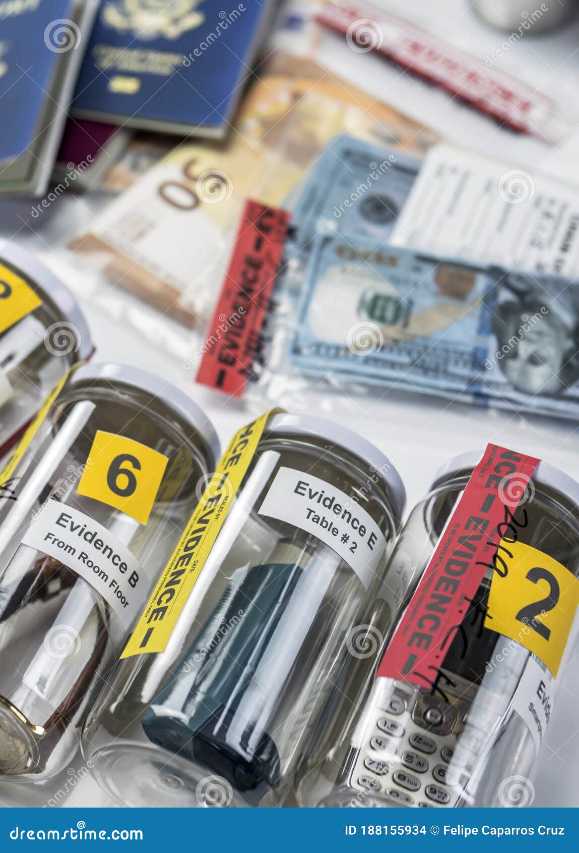 Various Laboratory Tests Forensic Equipment Stock Photo - Image of ...