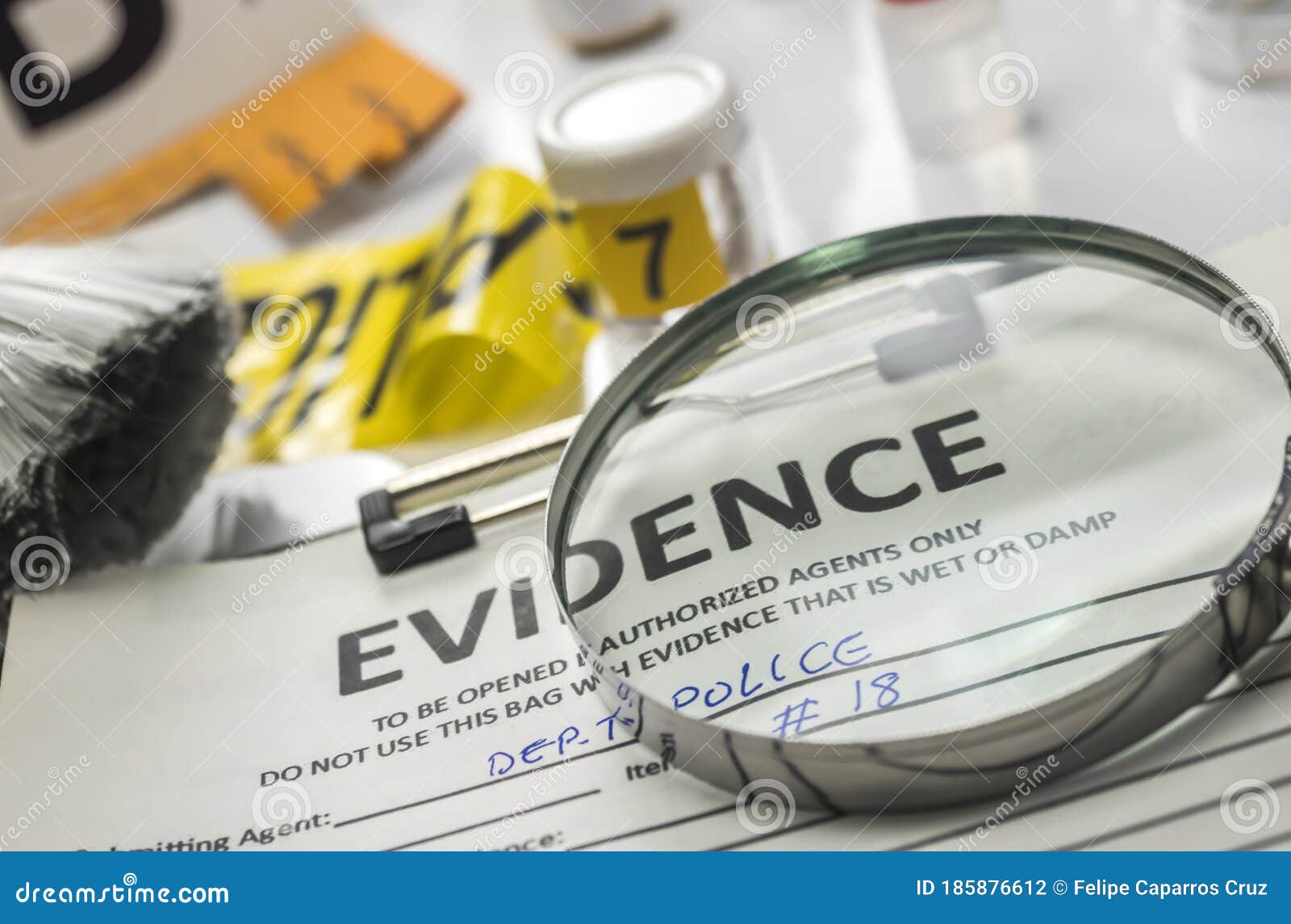 Various Laboratory Tests Forensic Equipment Stock Photo - Image of ...