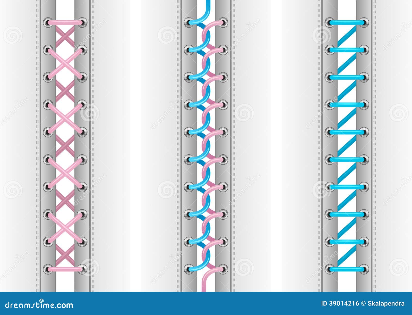 Various lacing stock vector. Illustration of closeup - 39014216