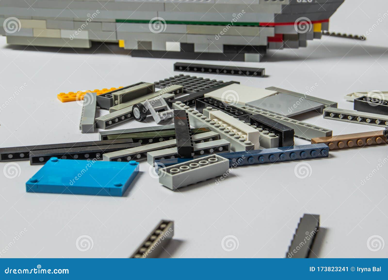 Various Lego Constructor Details for Creativity Editorial Photo - Image ...