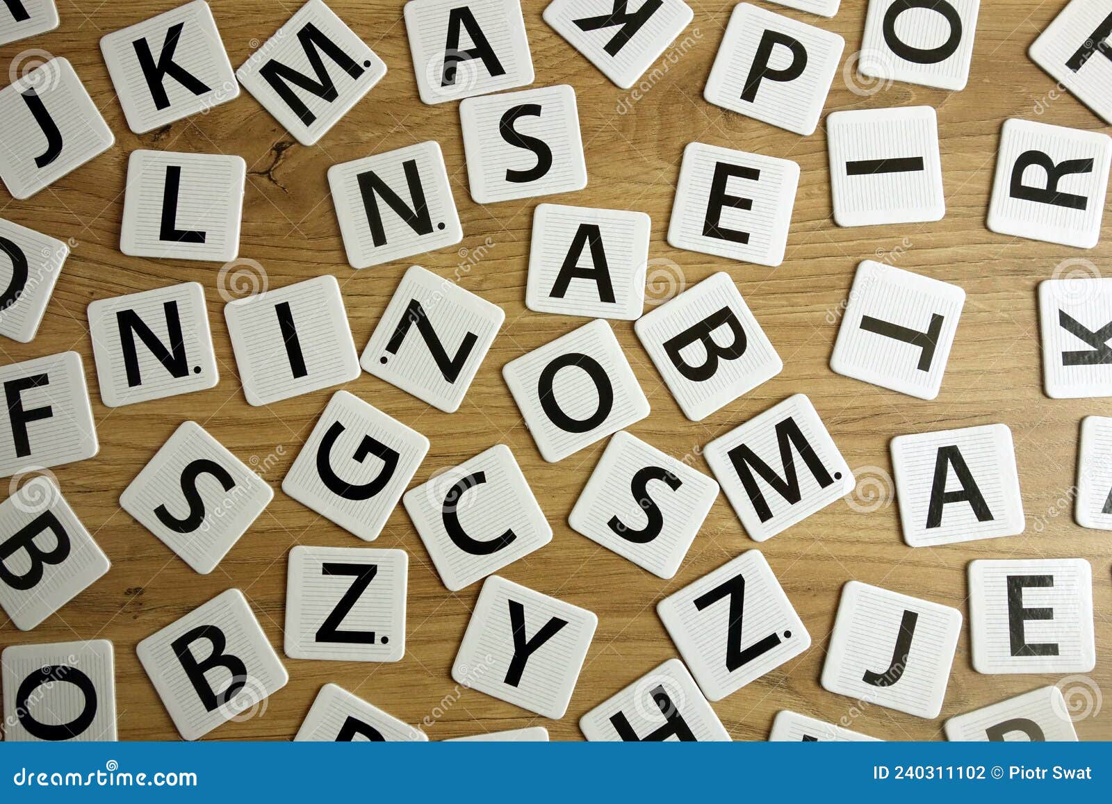 Various Letters Lying on Desk Stock Photo - Image of type, grammar ...
