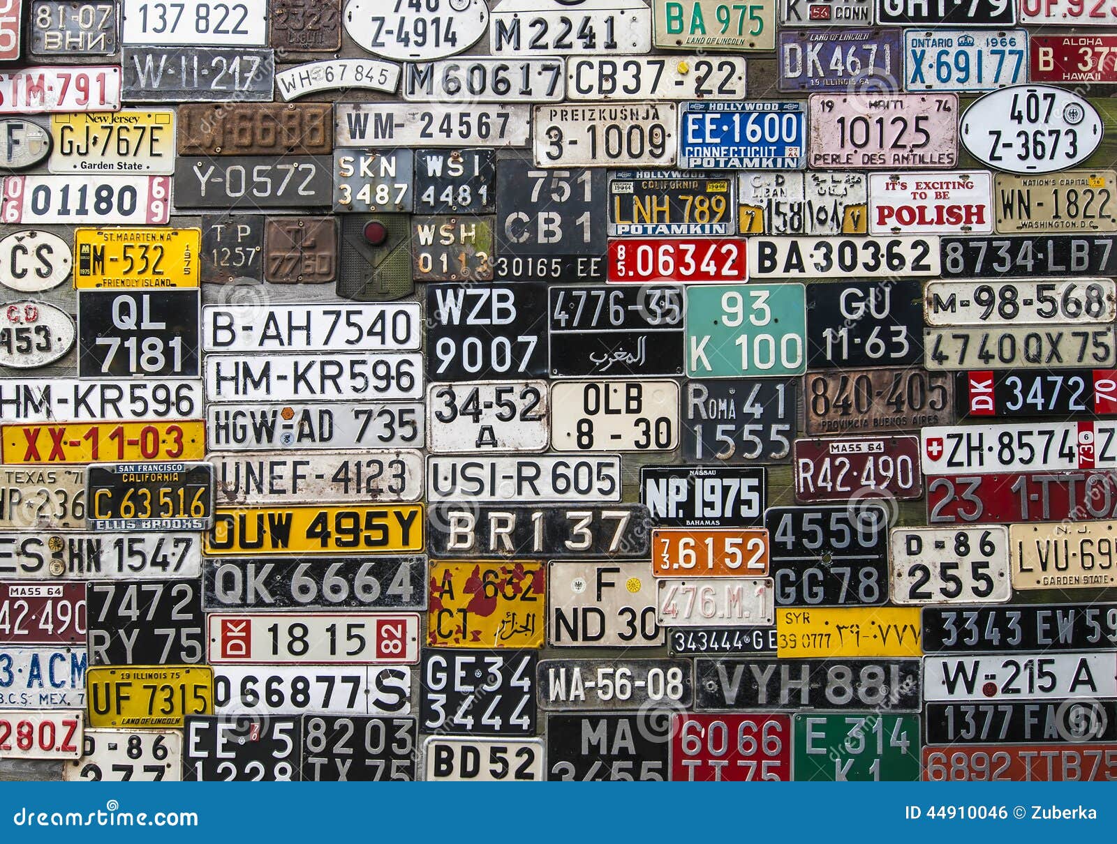 Various License Plates stock photo. Image of identify - 44910046