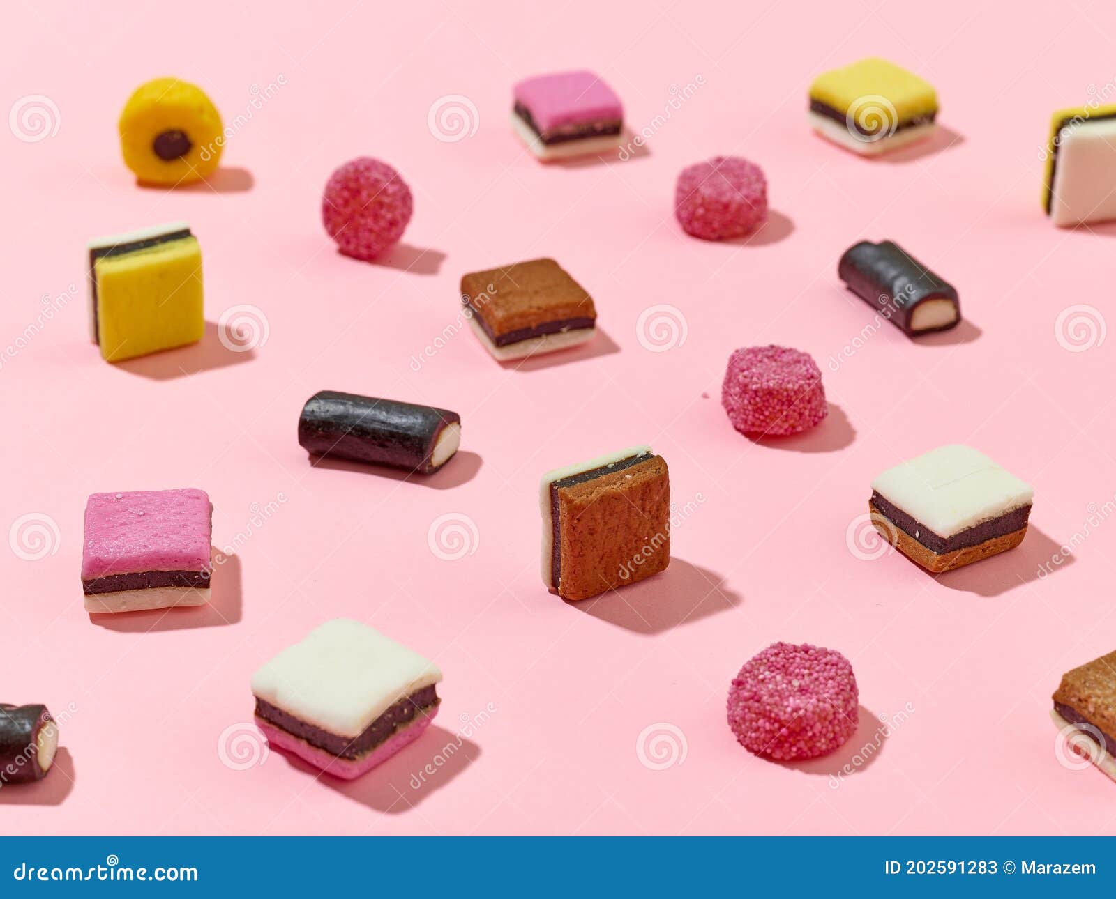 Various licorice candies stock image. Image of party - 202591283