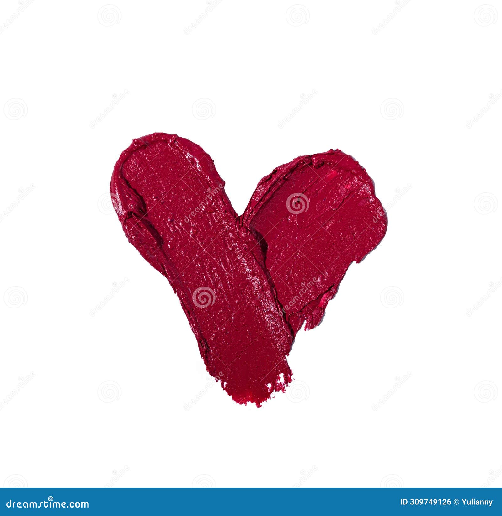 Various Lipstick Strokes Isolated on White Background Stock Photo ...