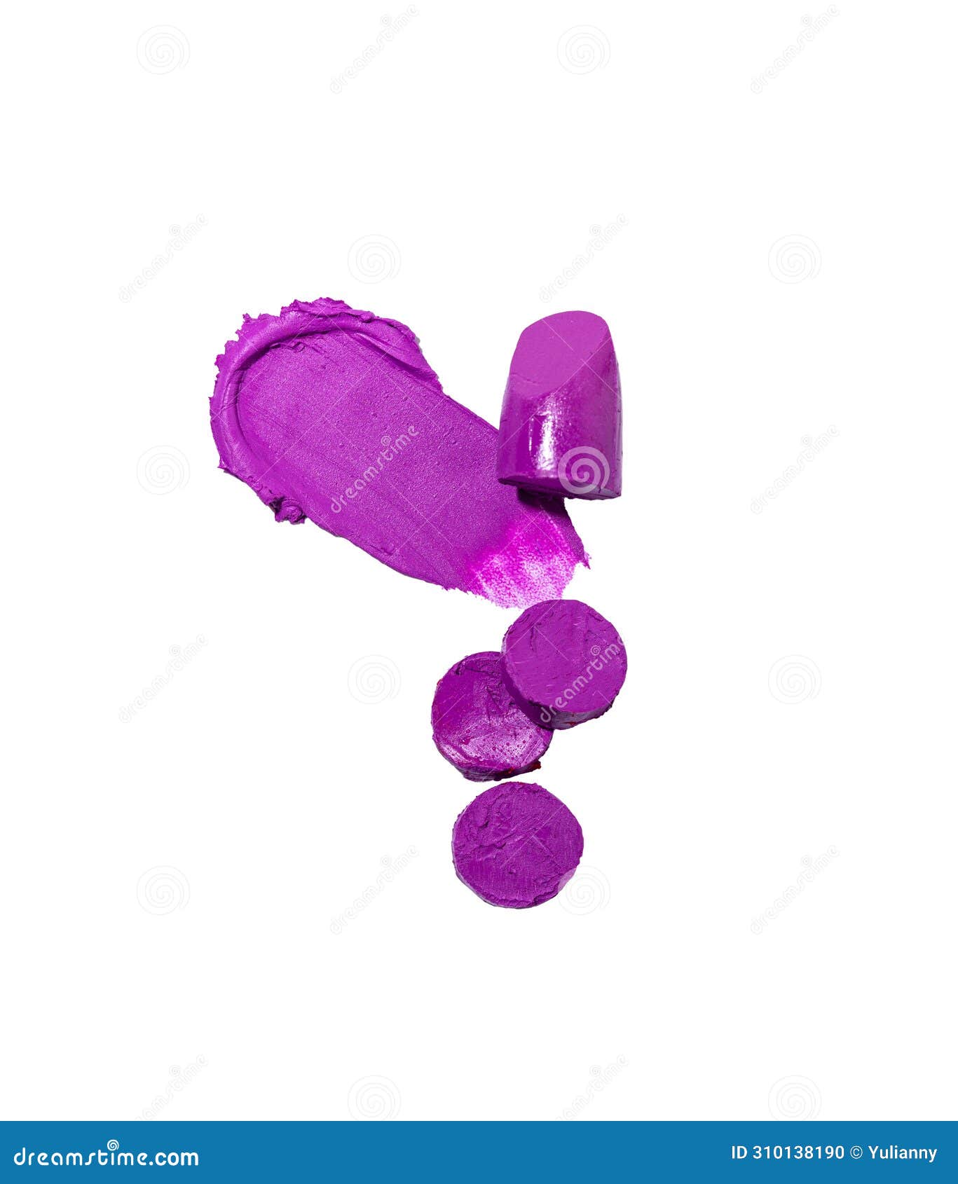 Various Lipstick Swatch Stroke Isolated on White Stock Photo - Image of ...