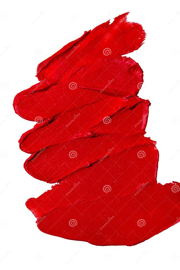 Various Lipstick Swatch Stroke Isolated on White Stock Image - Image of ...