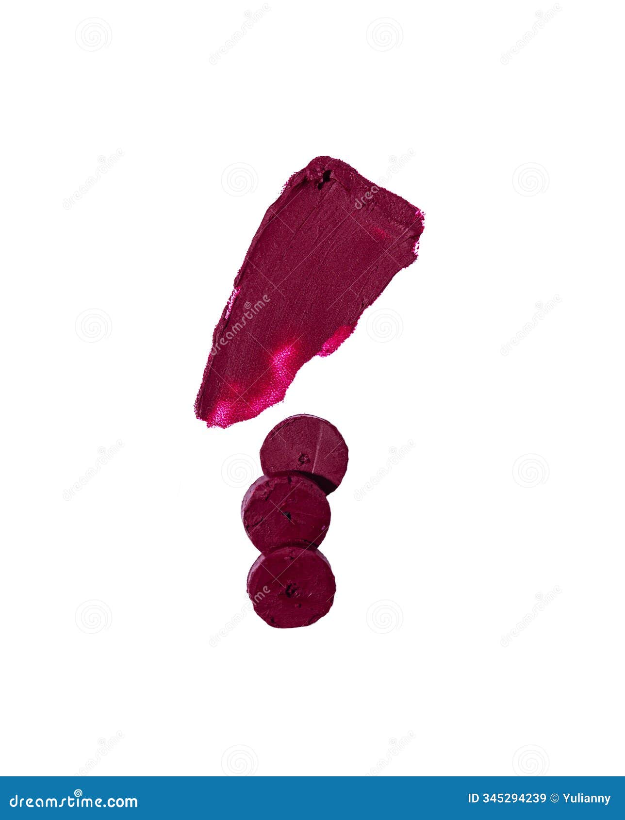 Various Lipstick Swatch Stroke Isolated on White Stock Image - Image of ...