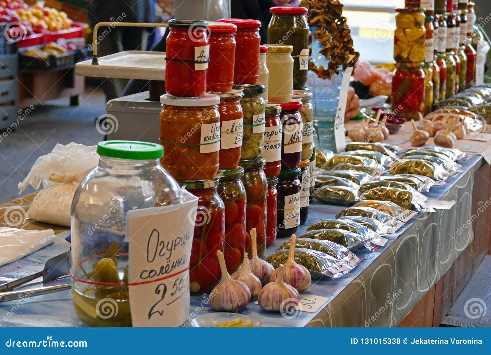 Various Local Products at the Bazaar Stock Photo - Image of gastronomy ...