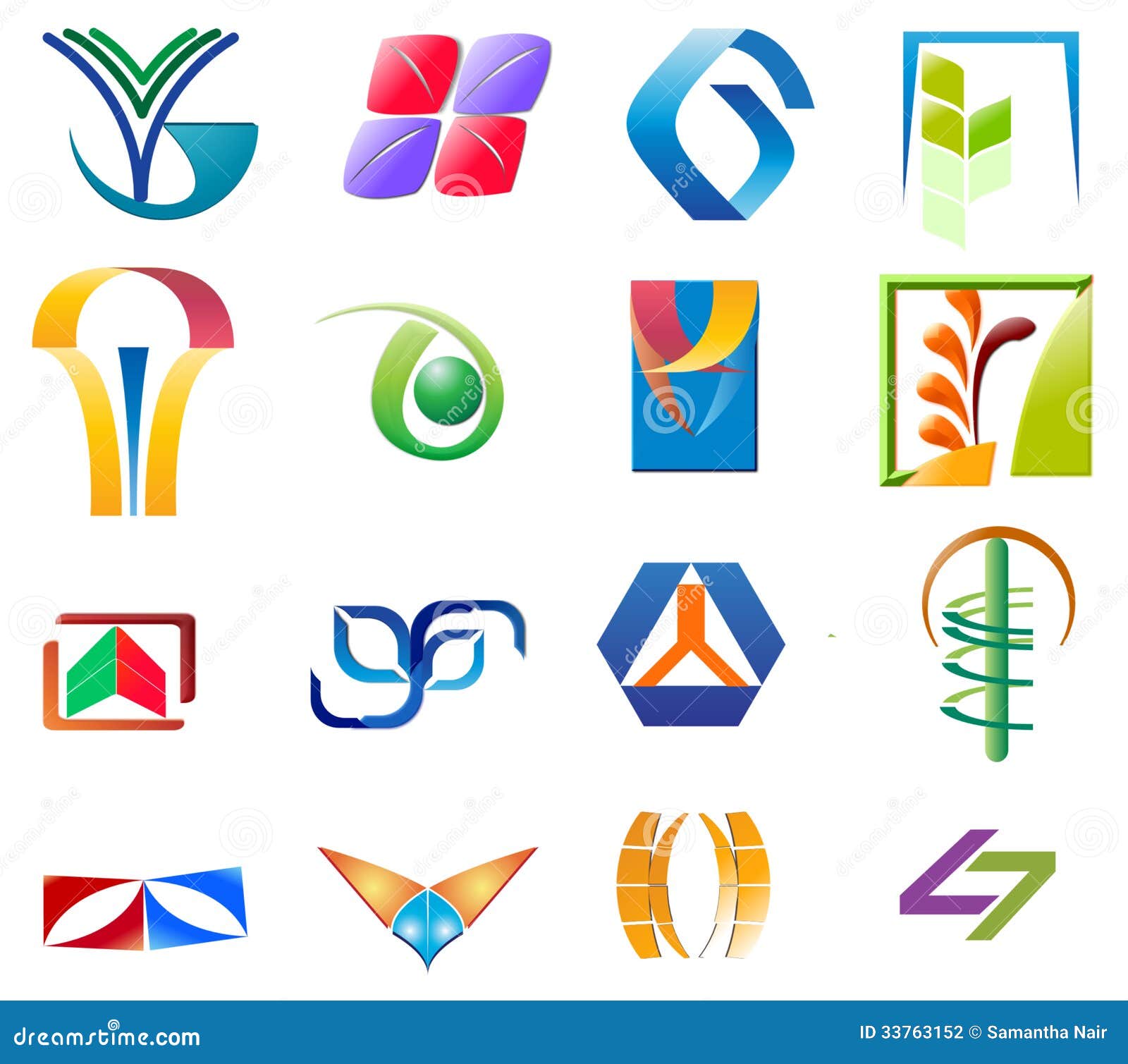 Various logo colletions stock illustration. Illustration of clipart ...