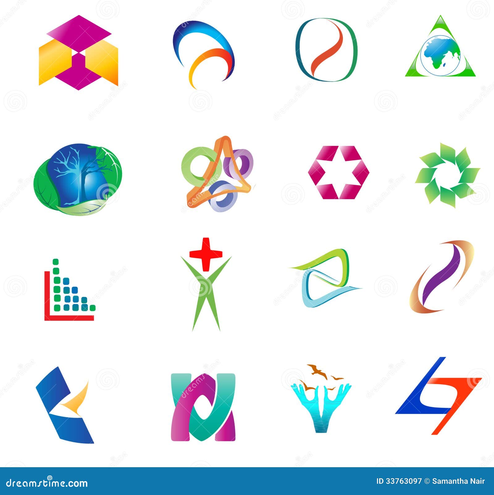 Various Logos stock illustration. Illustration of artistic - 33763097