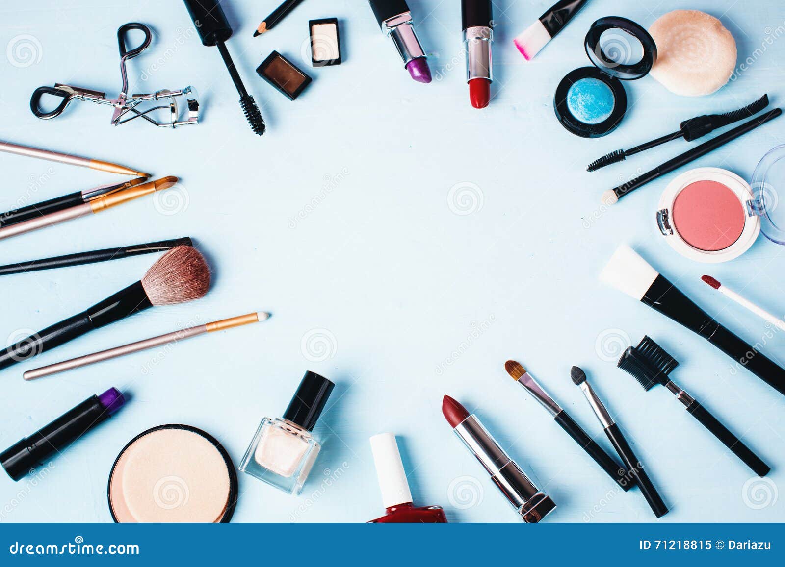 Various Make Up And Beauty Products. Stock Photo - Image: 71218815