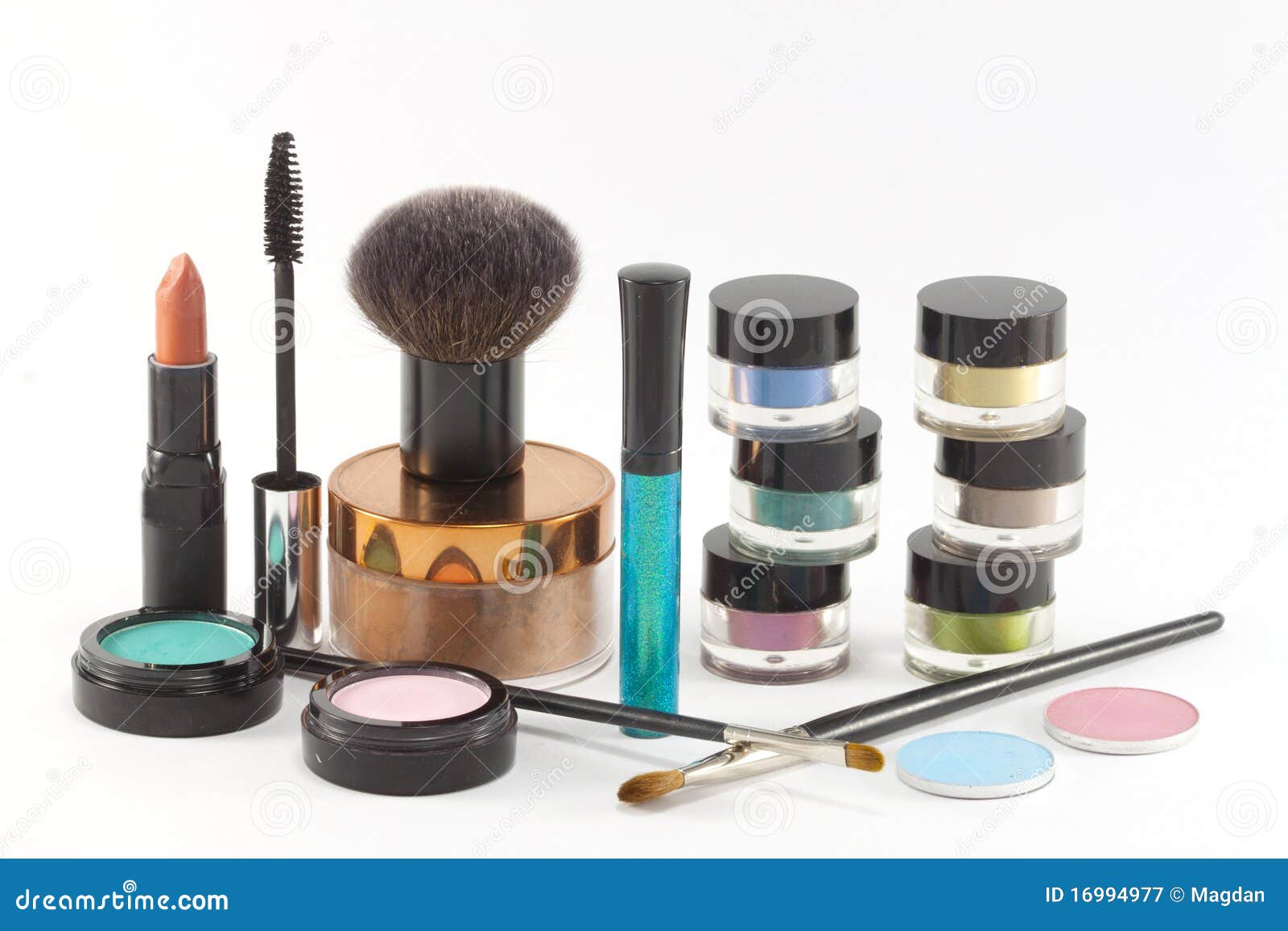 Various make-up cosmetics. stock image. Image of blush - 16994977