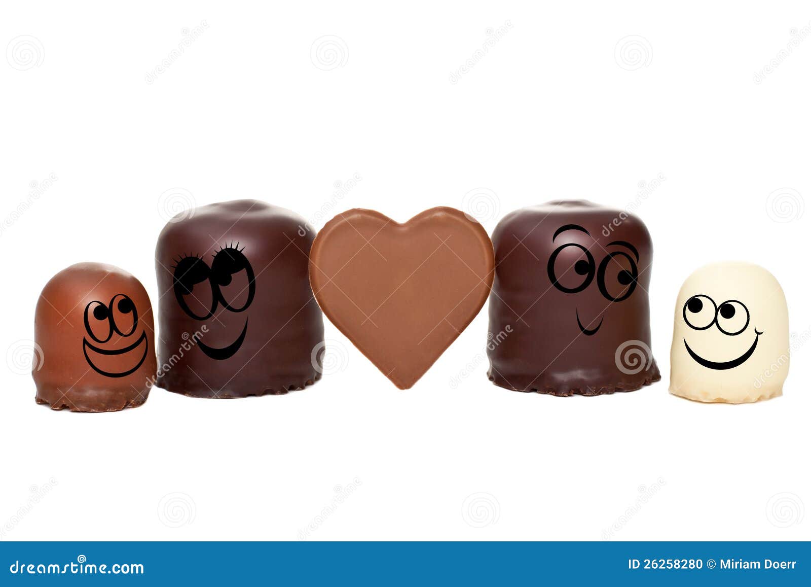 Various Marshmallows Showing Family Concept Stock Photo - Image of ...