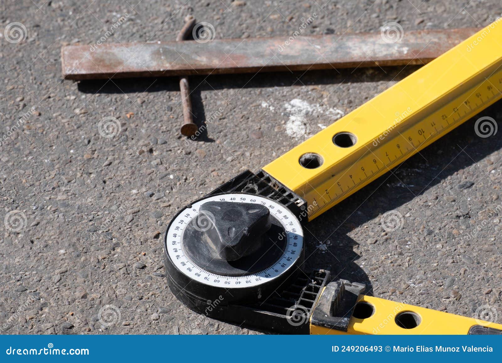 Various Masonry and Brickwork Tools Being Used on a Construction Site ...
