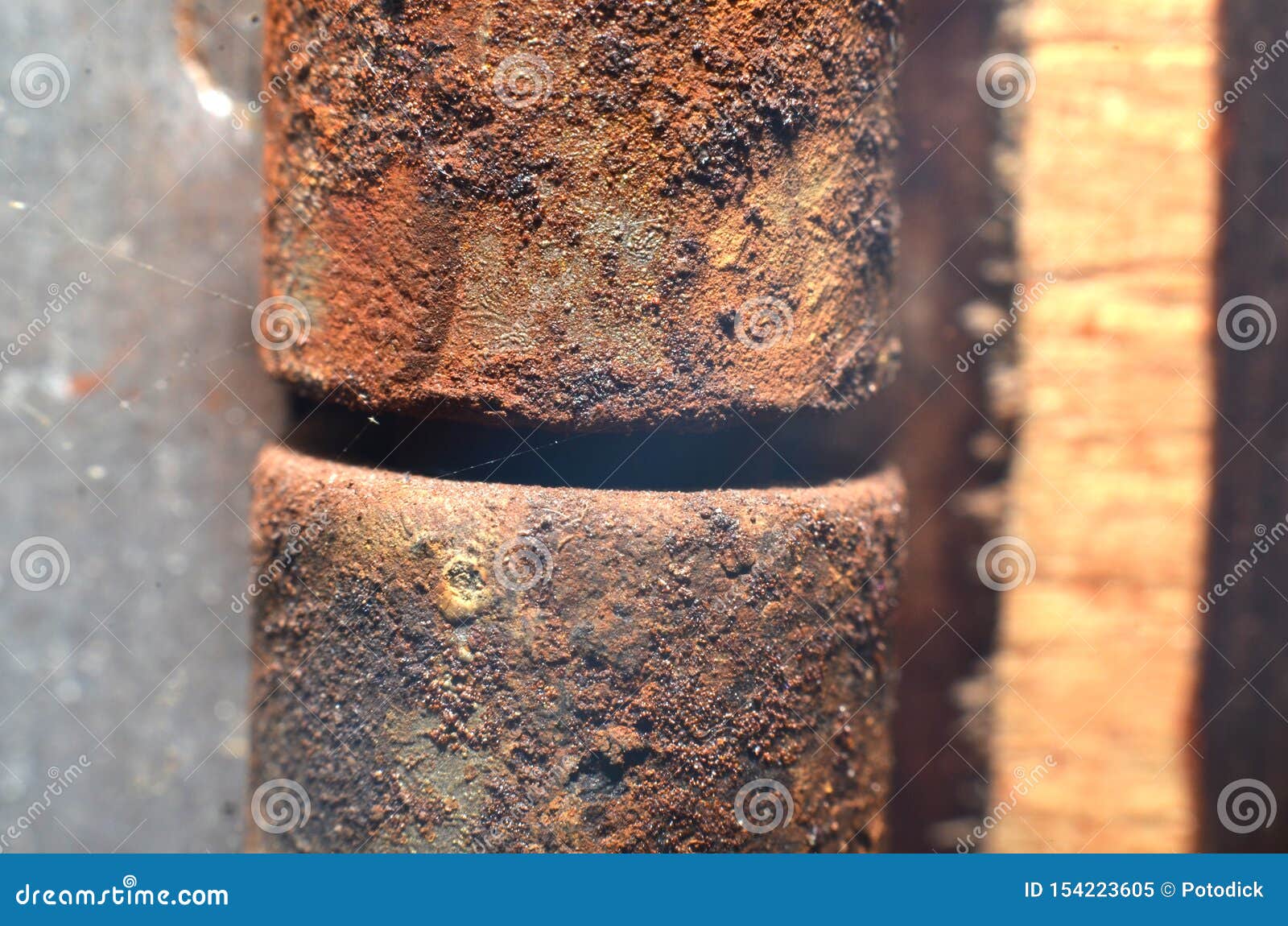 Various Materials Made of Iron are Corroded. Stock Image - Image of ...