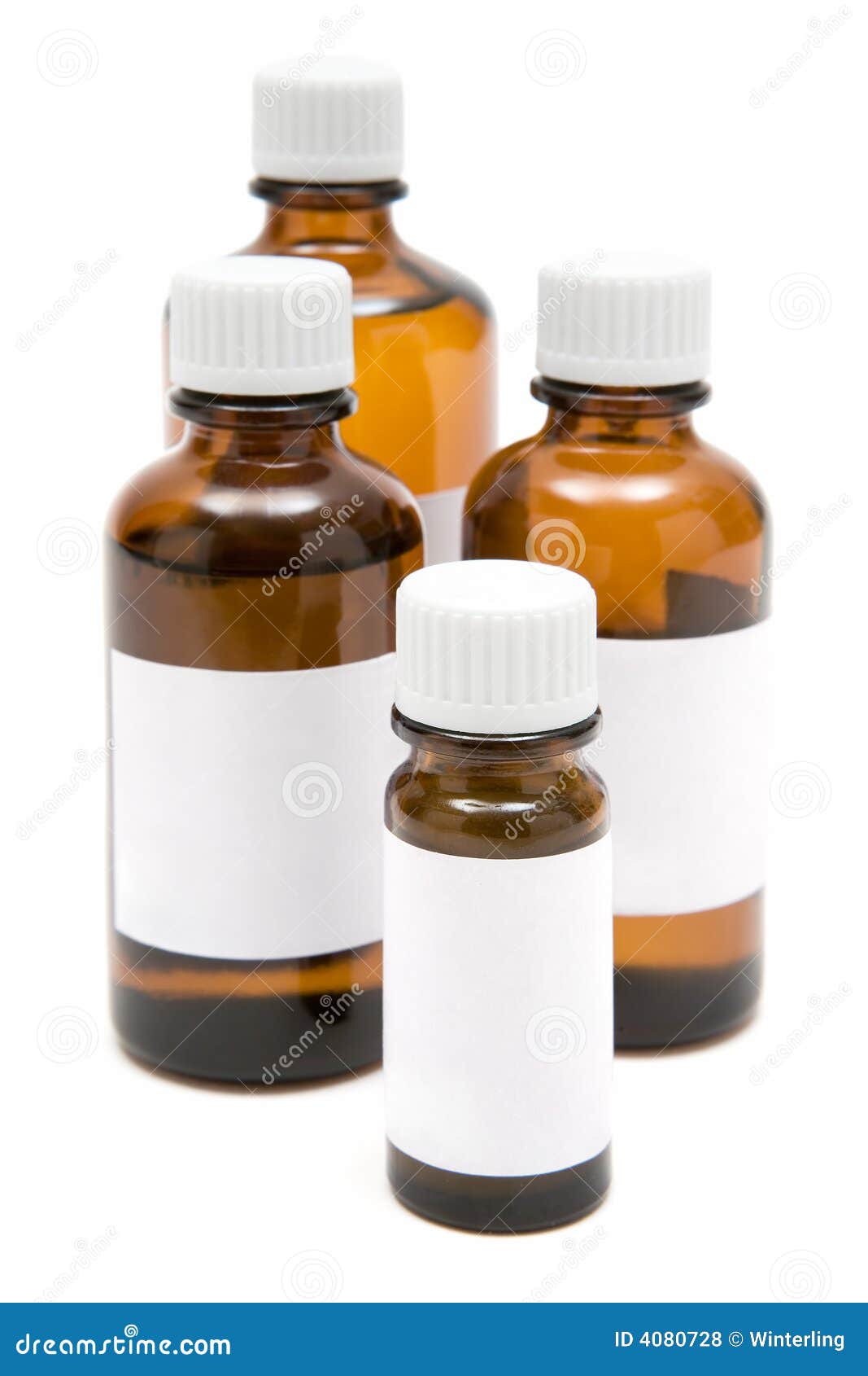 Medicine Bottles For Children And A Thermometer Royalty-Free Stock ...