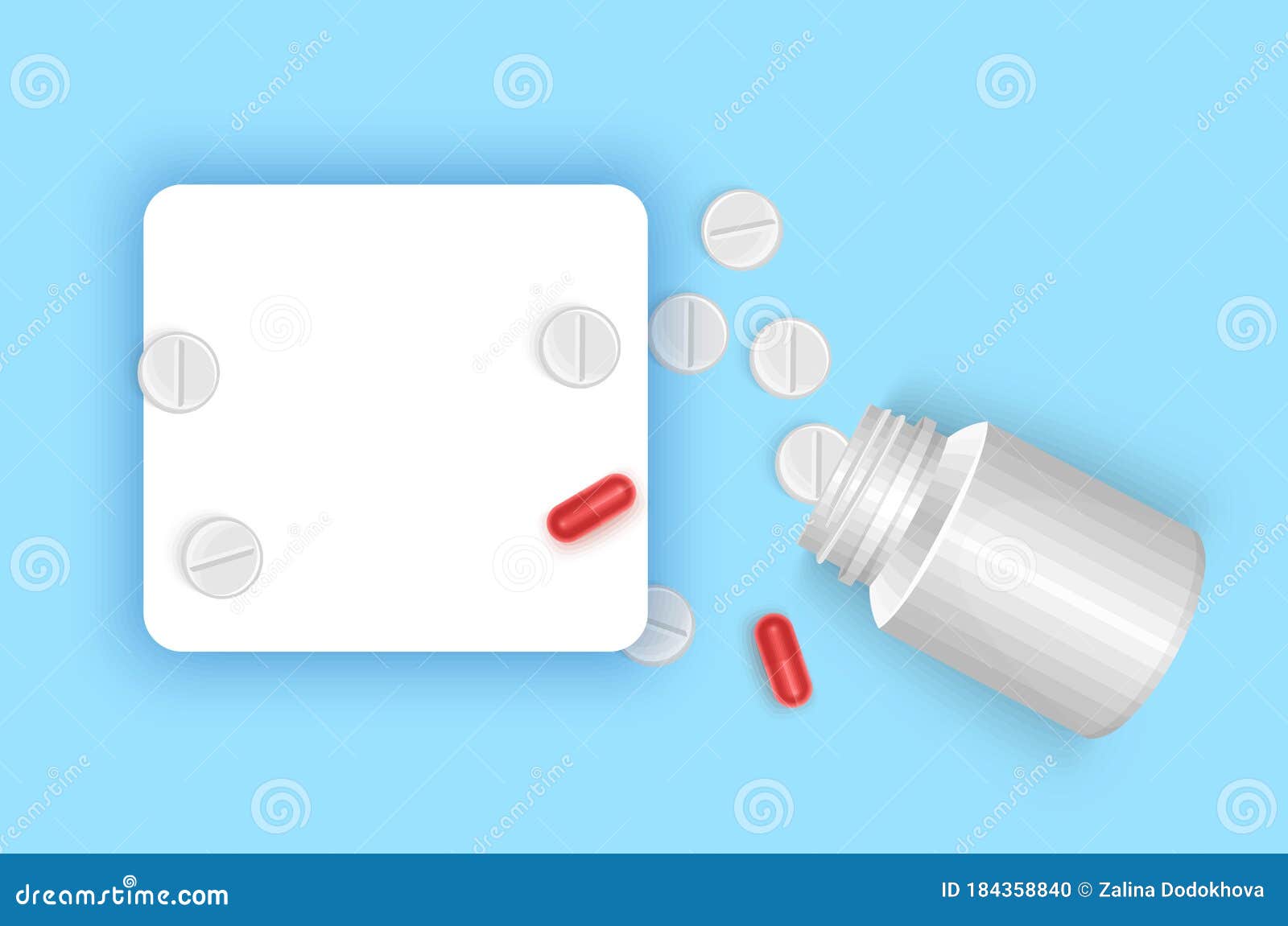 Various Medicine Tablet, Capsule, Pill and Frame in Shape of Heart ...