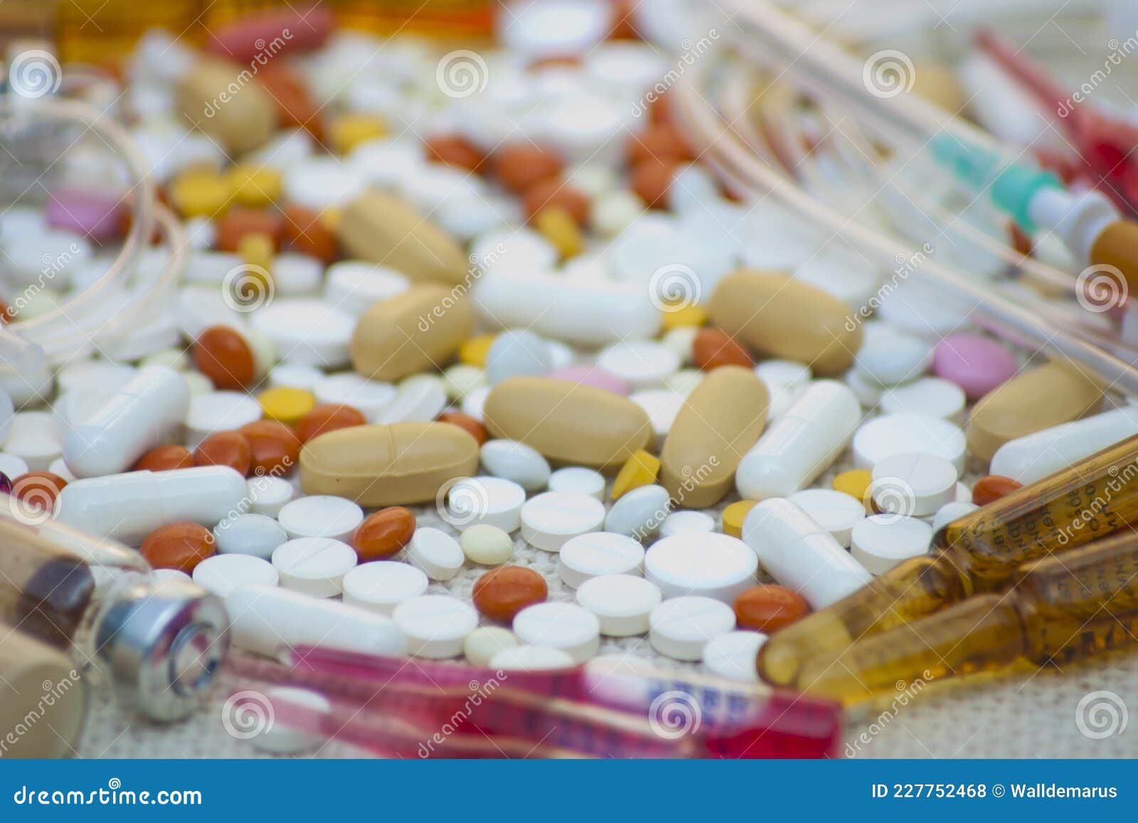 Various medicines stock photo. Image of ampoules, light - 227752468